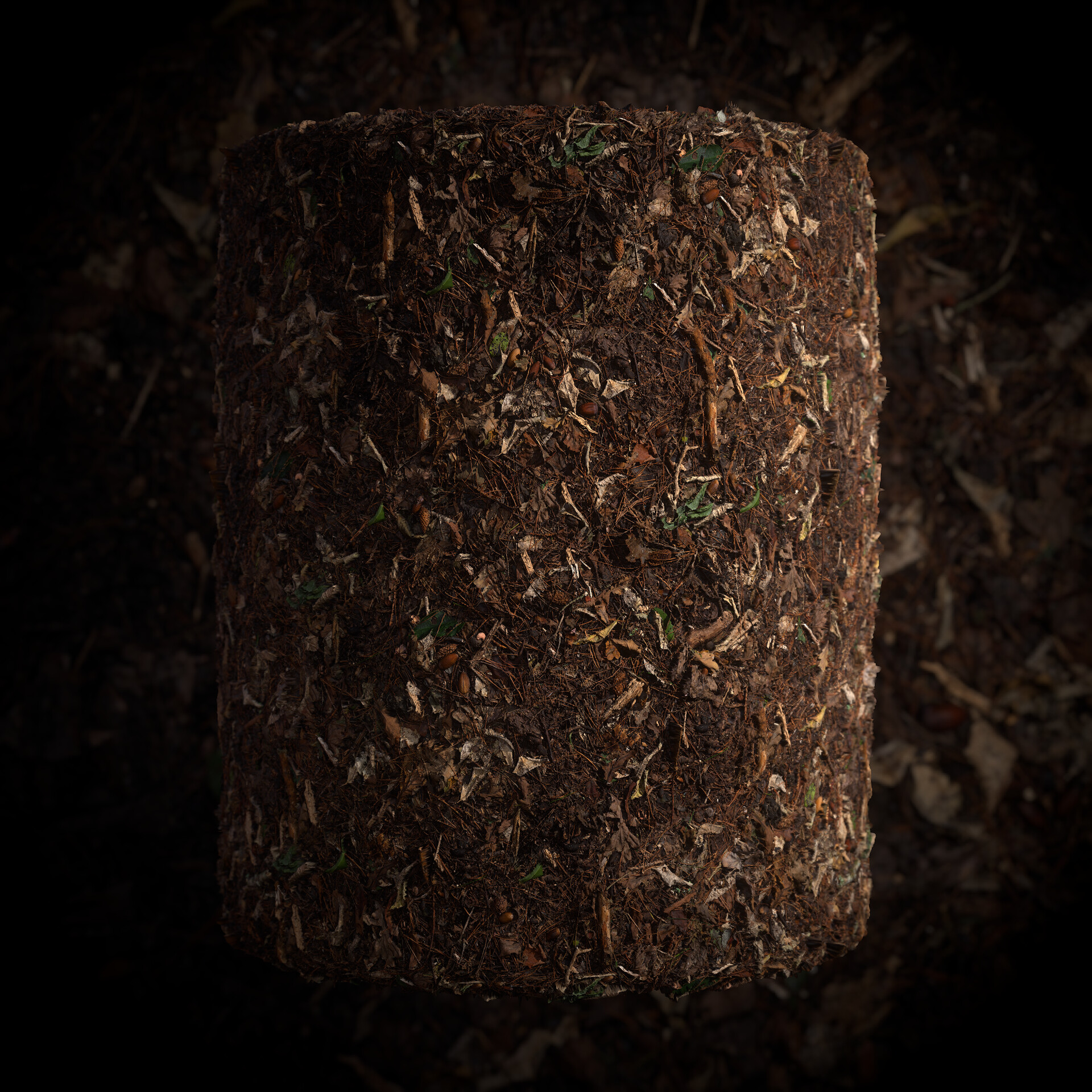 ArtStation - Pine and Oak forest ground material