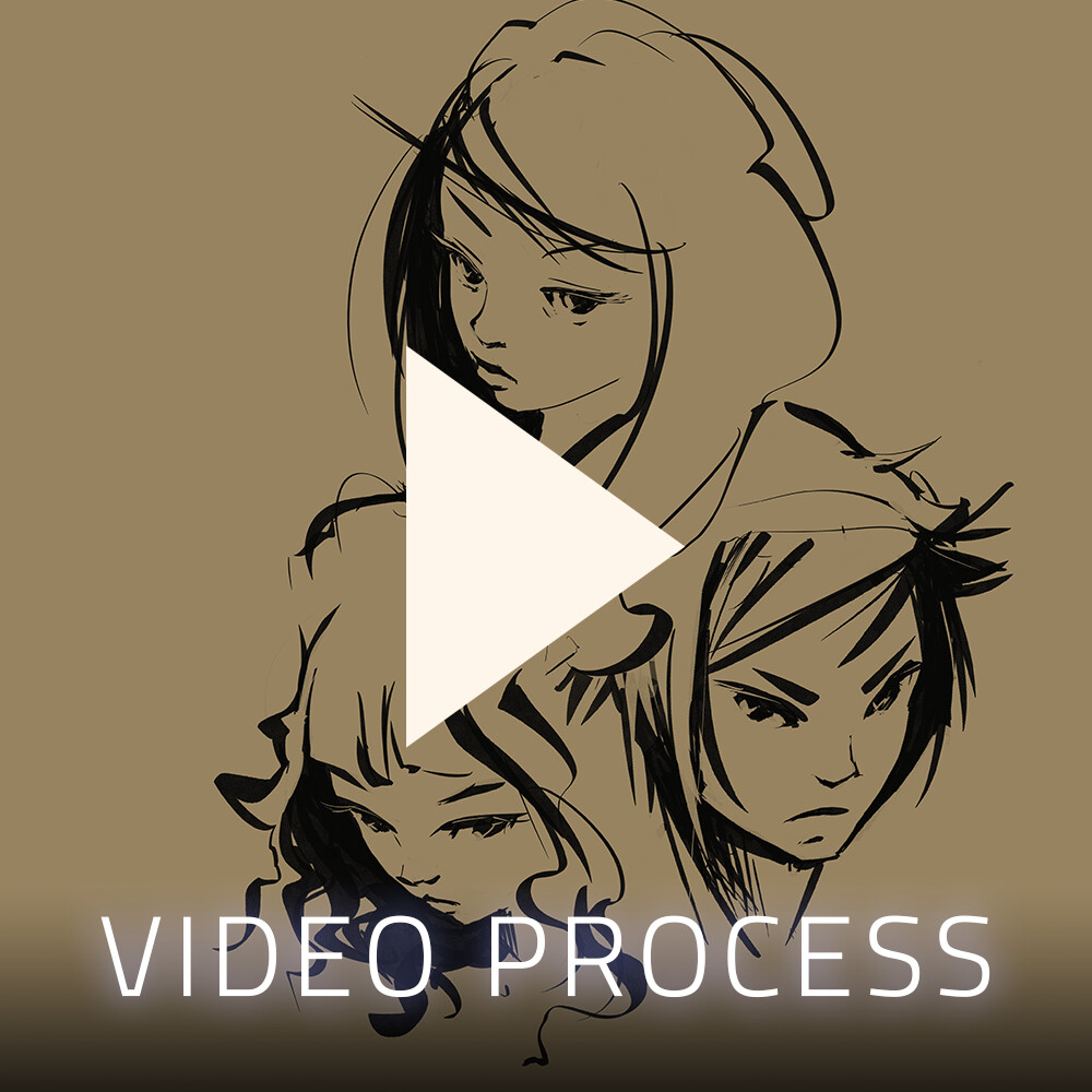 ArtStation - DOODLES (Anime project) - Sped Up Process