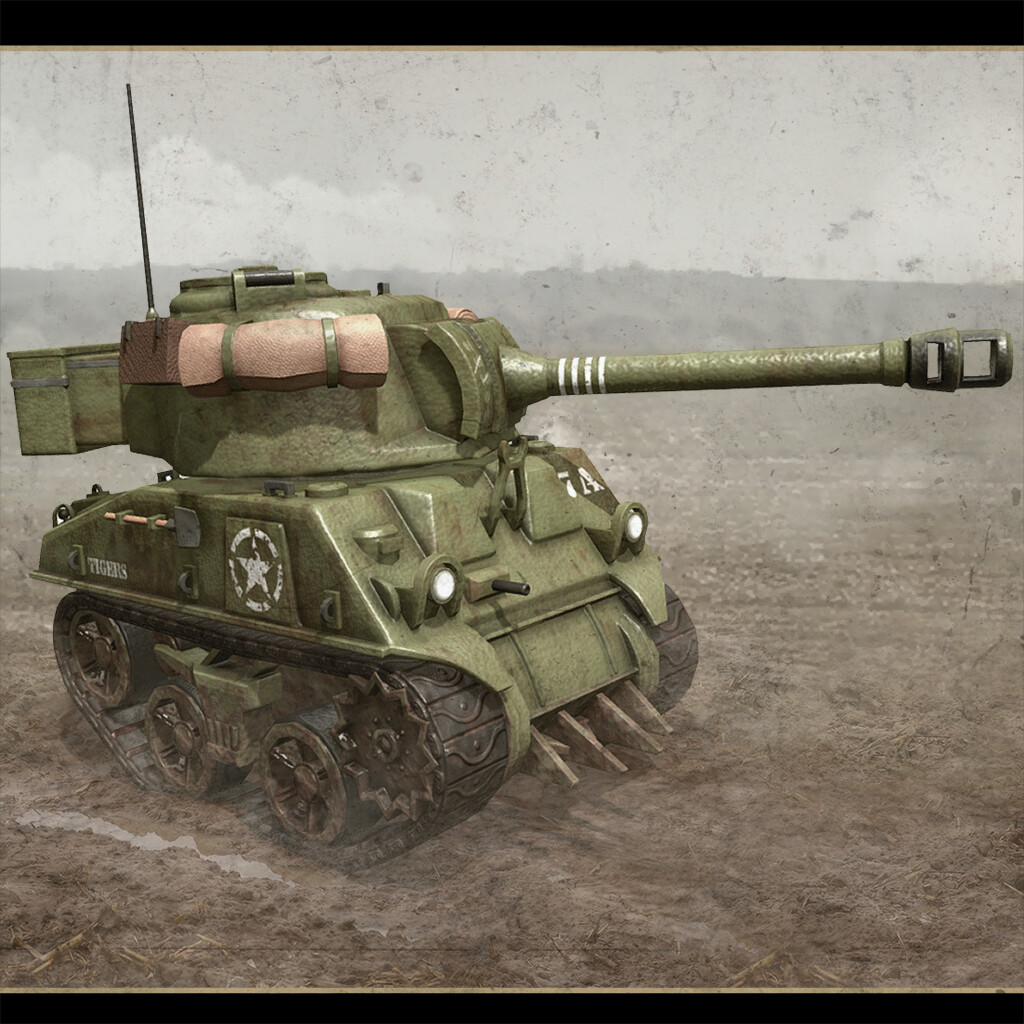 ArtStation - World War II Tank - Chubby