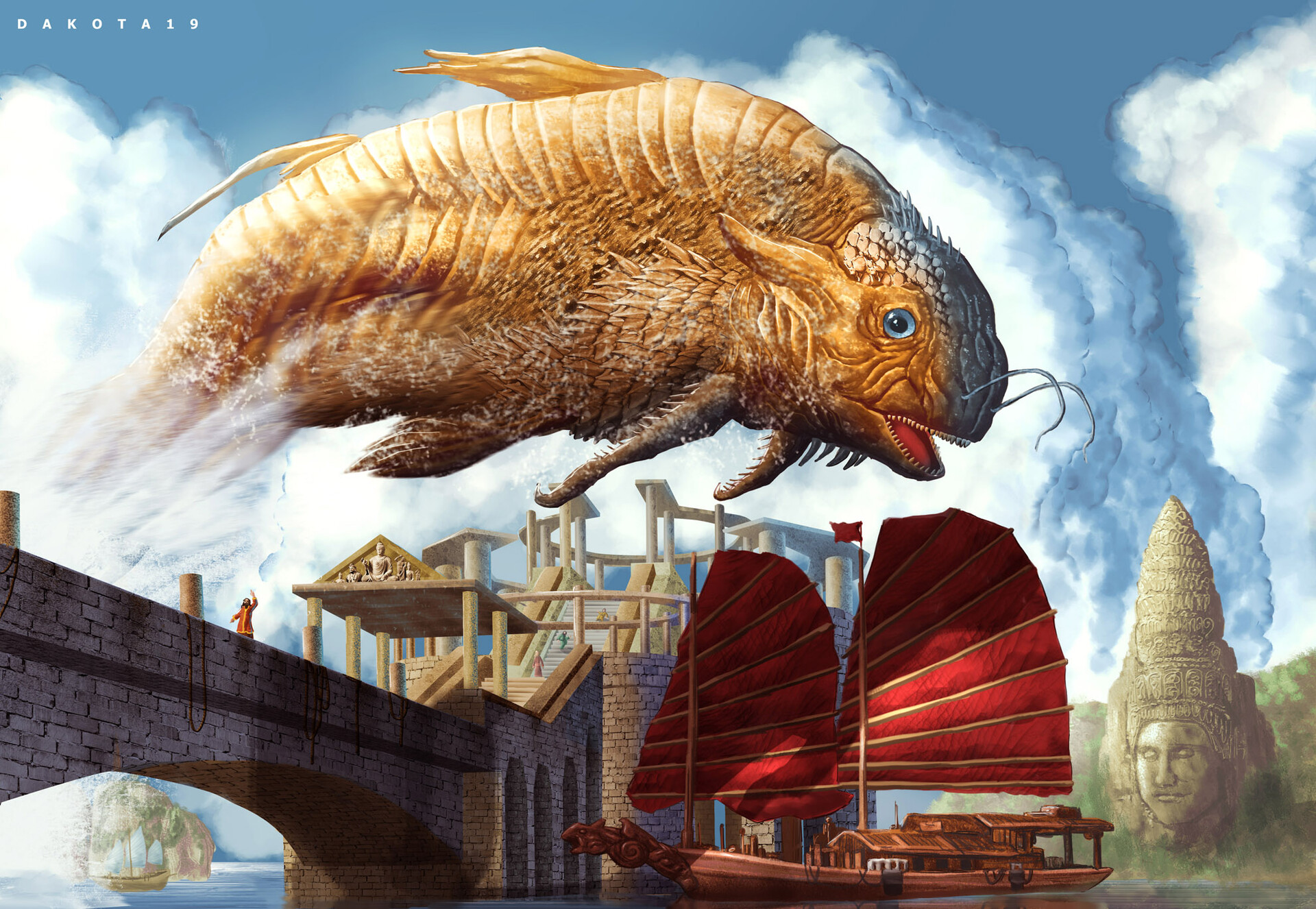 ArtStation - The Golden Fish of Luck