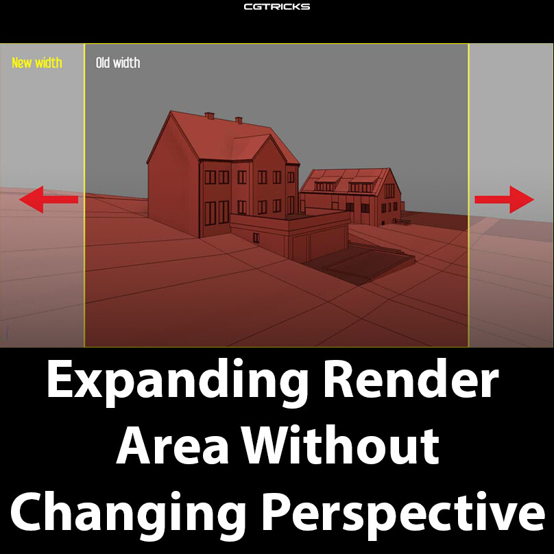 ArtStation - How to expand the render area without changing perspective