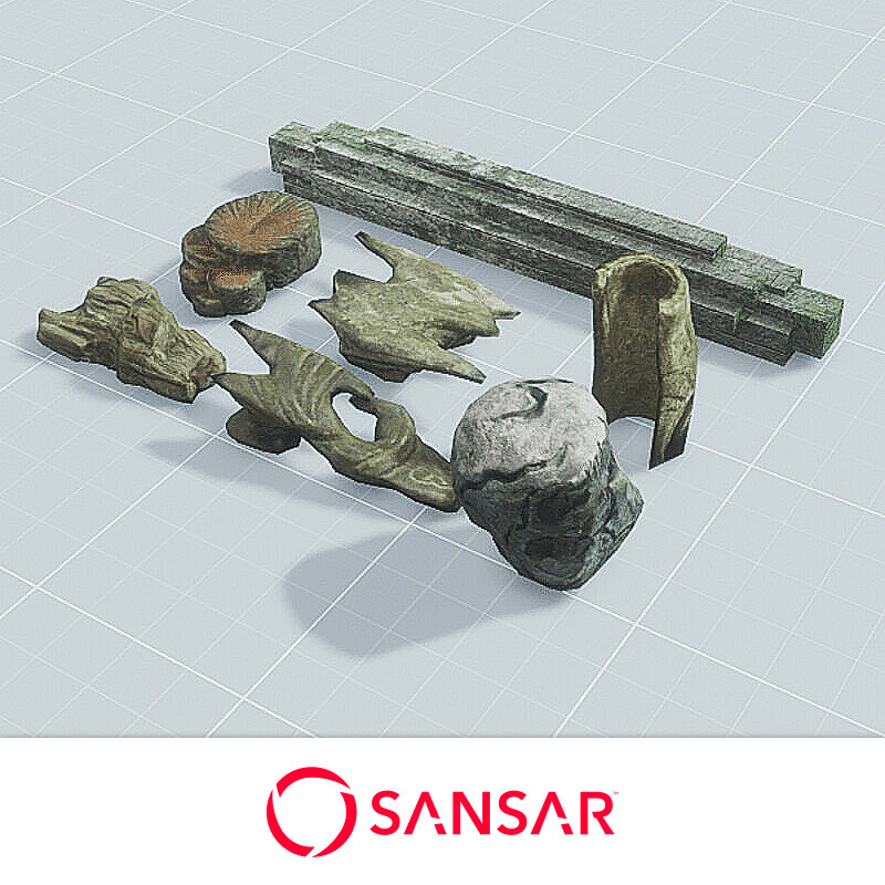 ArtStation - Sansar - Low poly rocks