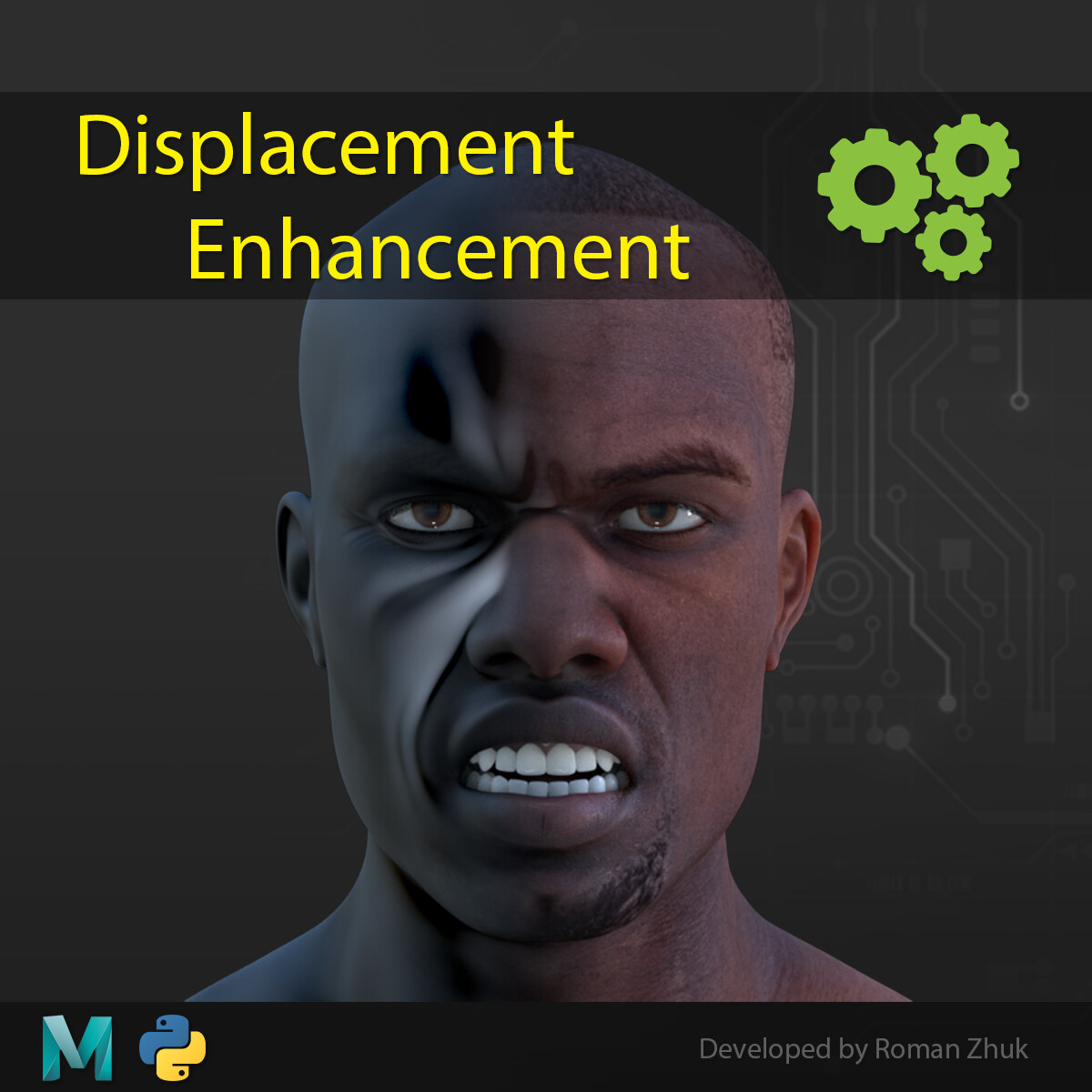 ArtStation - Facial Skin Displacement Enhancement