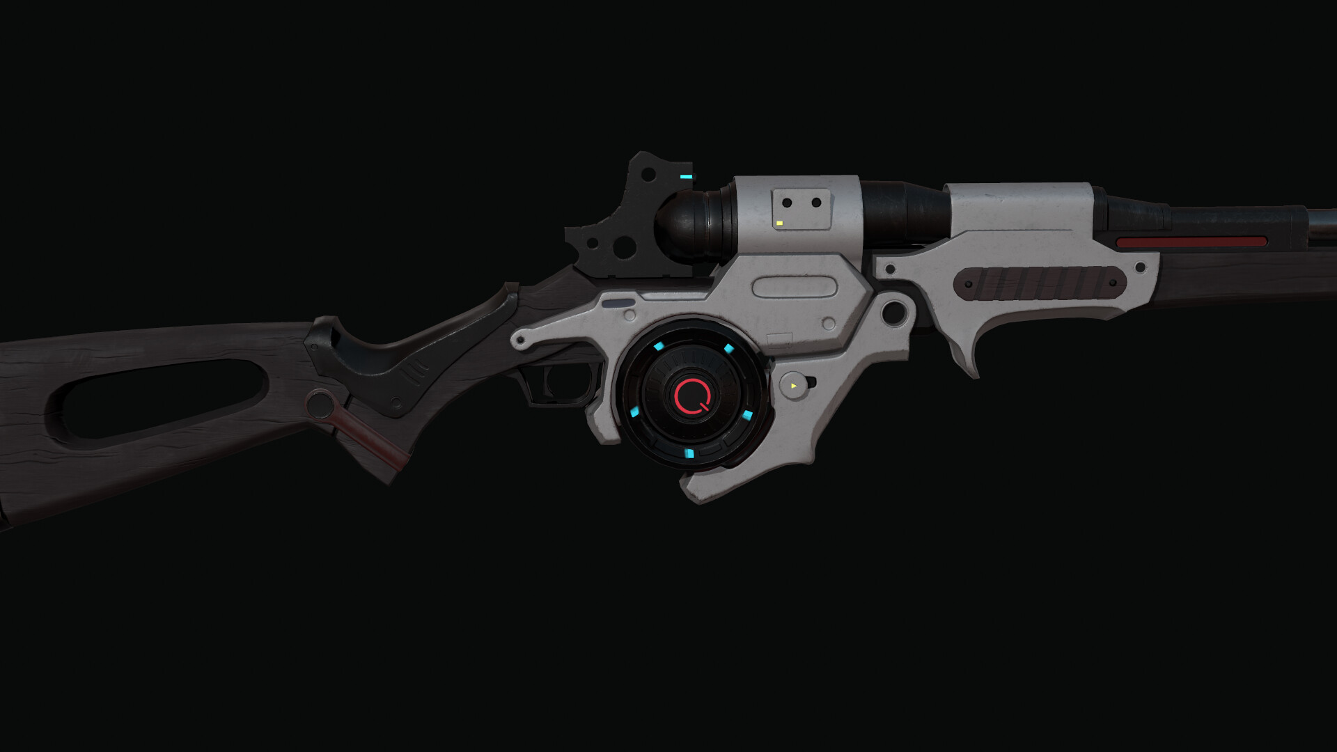 ArtStation - Weapon FantaSci-Fi Rifle