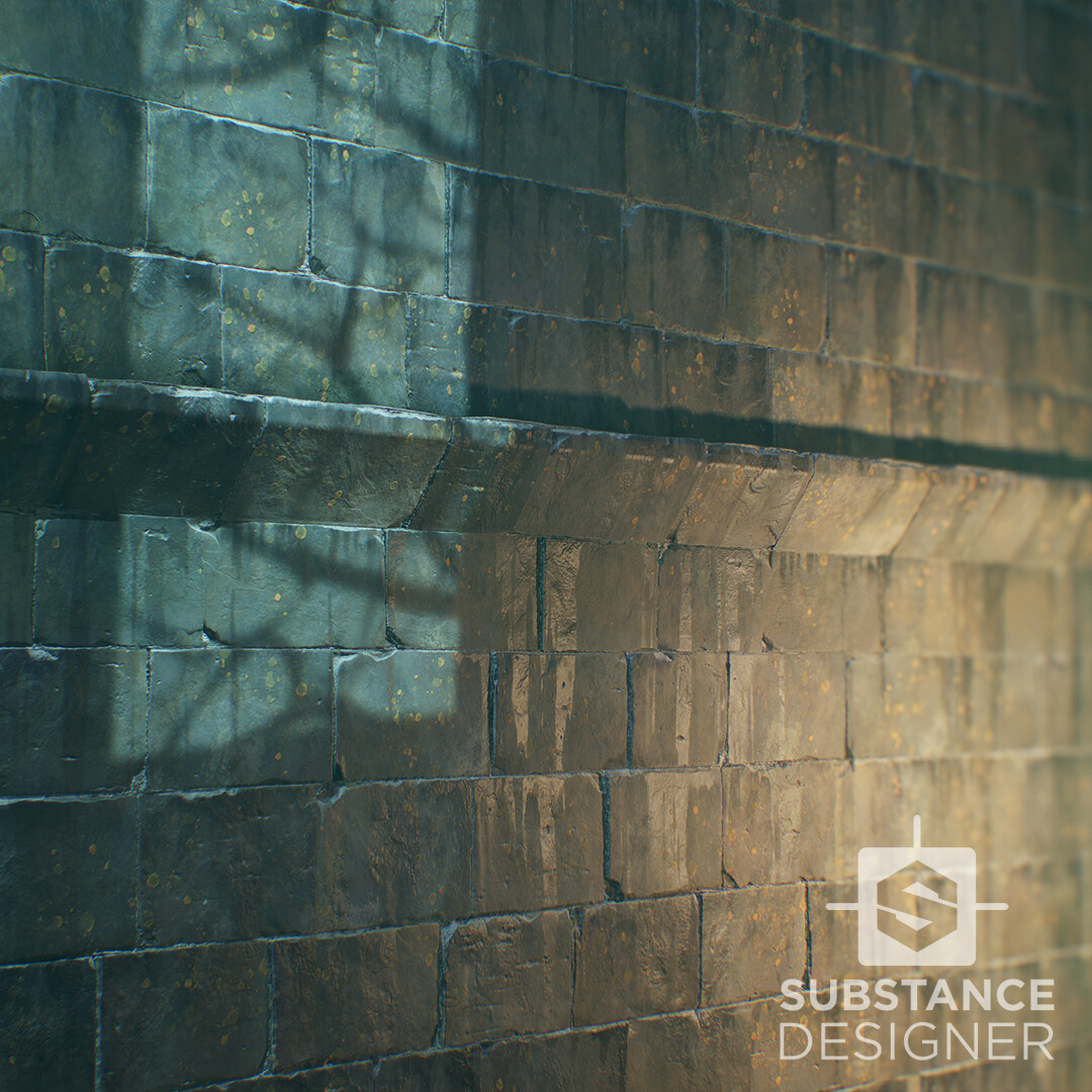 ArtStation - Dishonored 2 style wall/ Fan art / Substance Designer