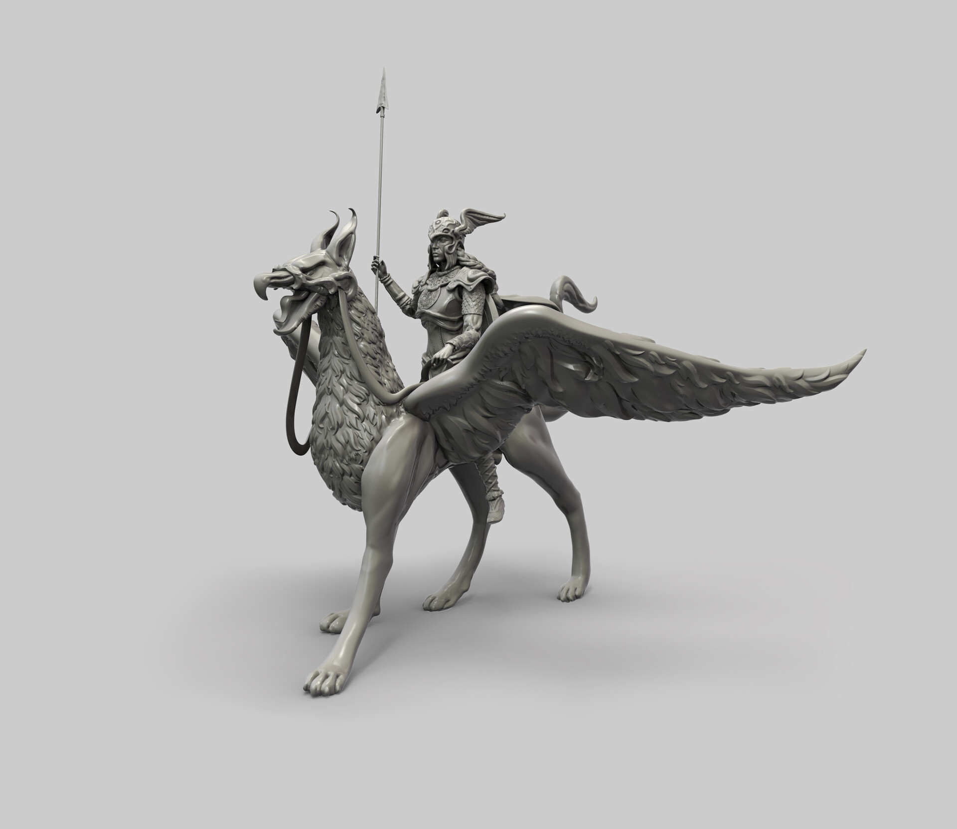 ArtStation - Gryphon rider