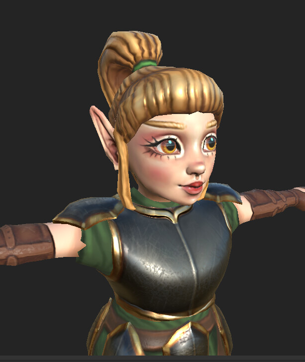 ArtStation - Stylised Low-Poly Elf