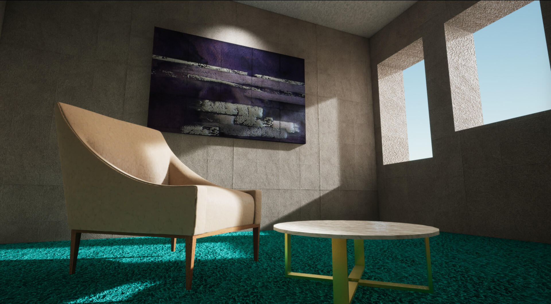 ArtStation - Living Room Scene