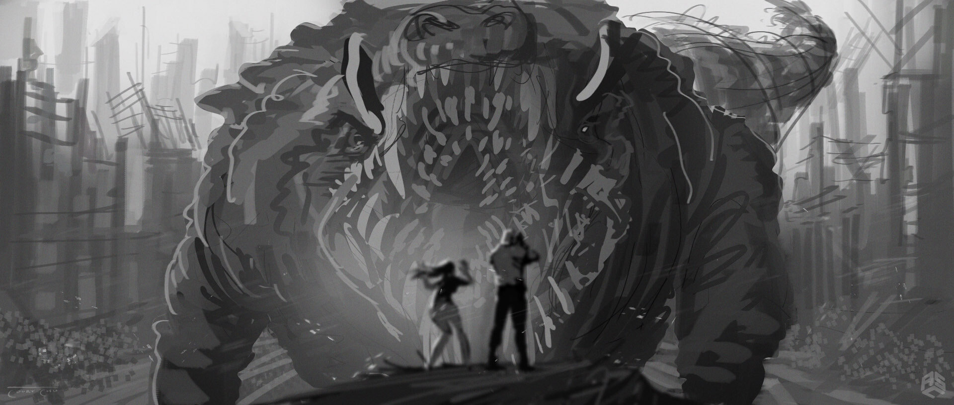 Aaron Sims Creative - RAMPAGE- Sketch to Screen