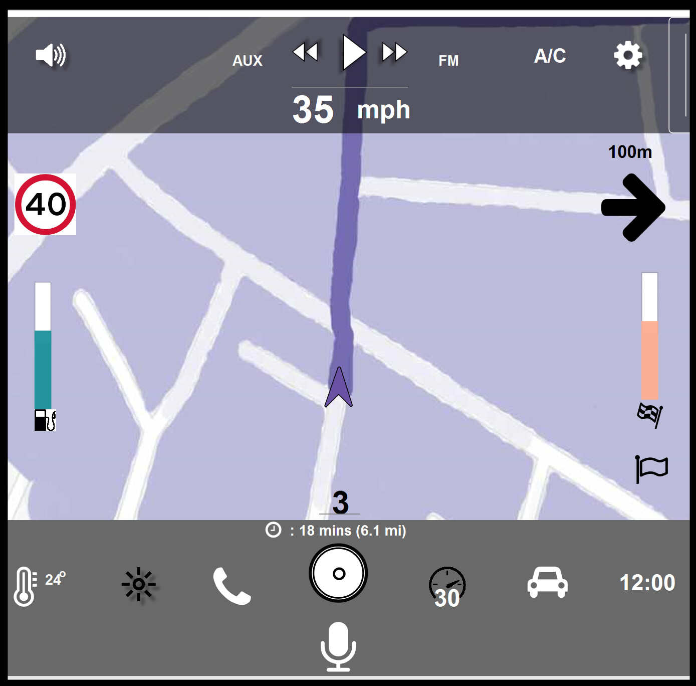ArtStation - User Interface Design for Autonomous Cars