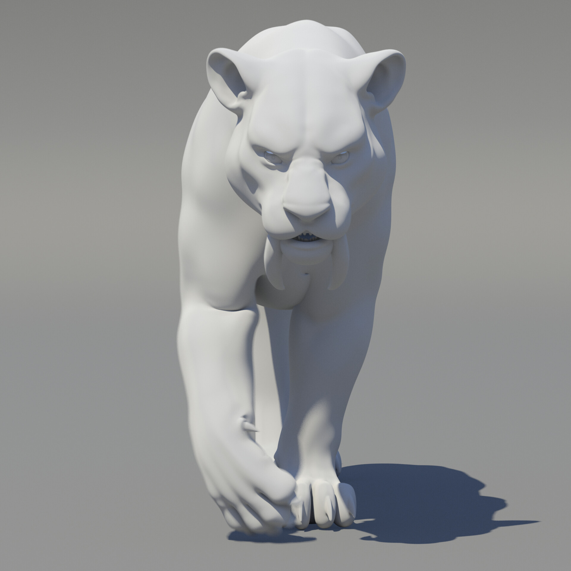ArtStation - Saber Toothed Tiger. Cycles.