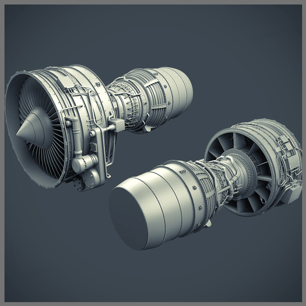 ArtStation - Engine (Cargo Plane)