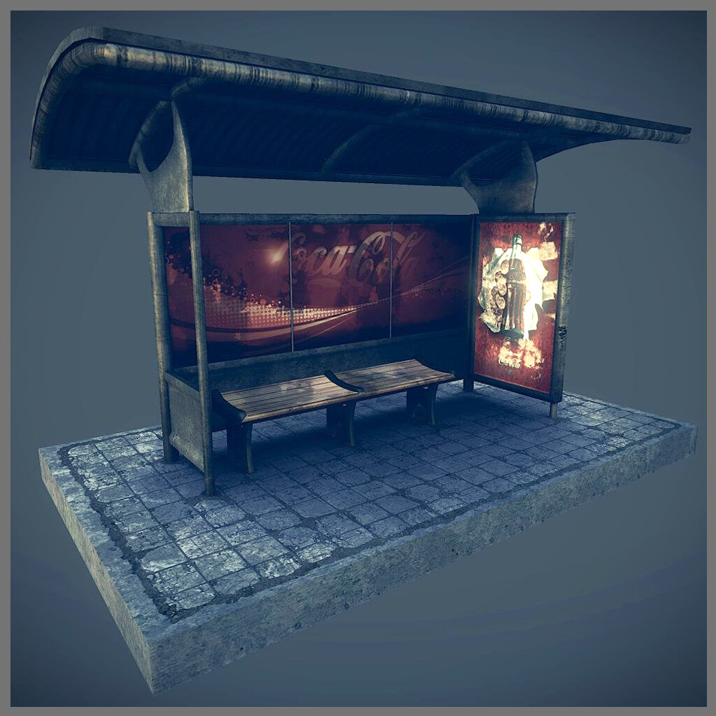 ArtStation - Bus stand