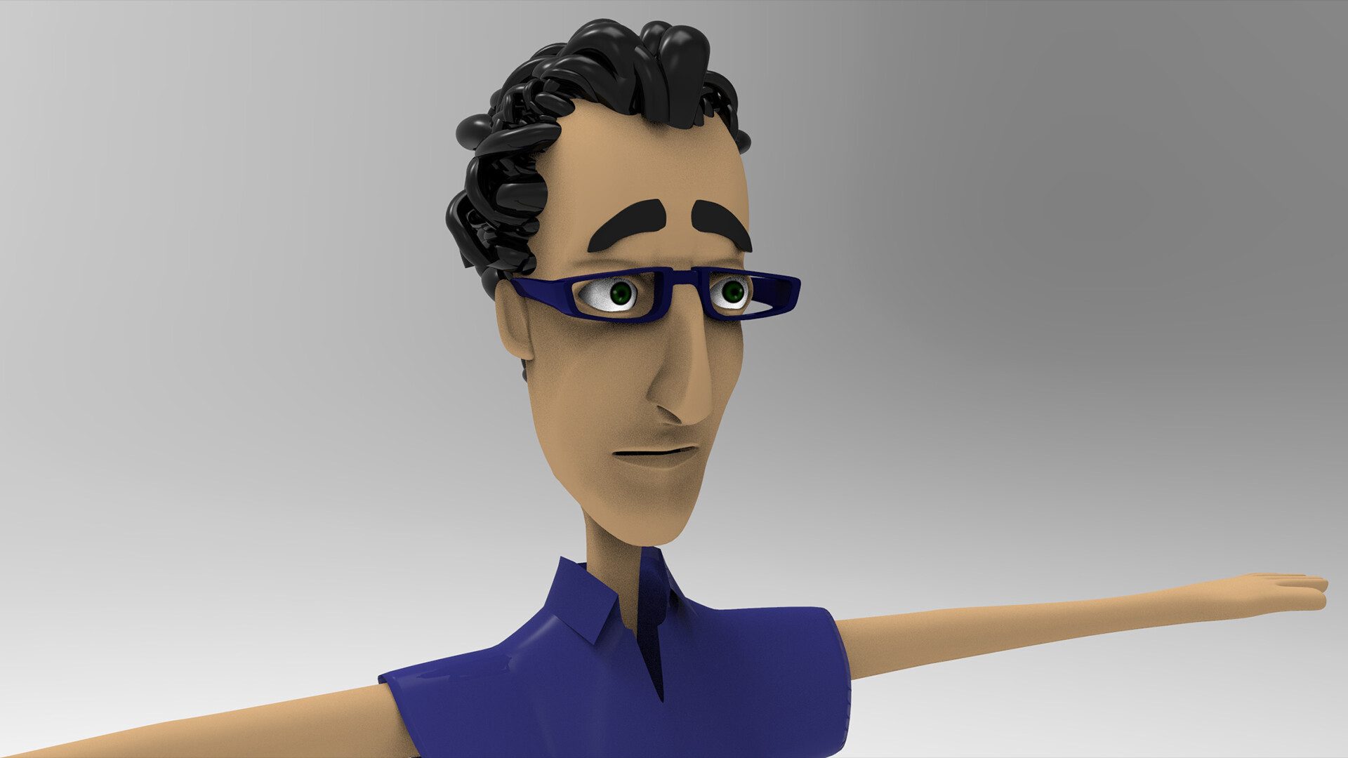 ArtStation - character modeling male (animated)