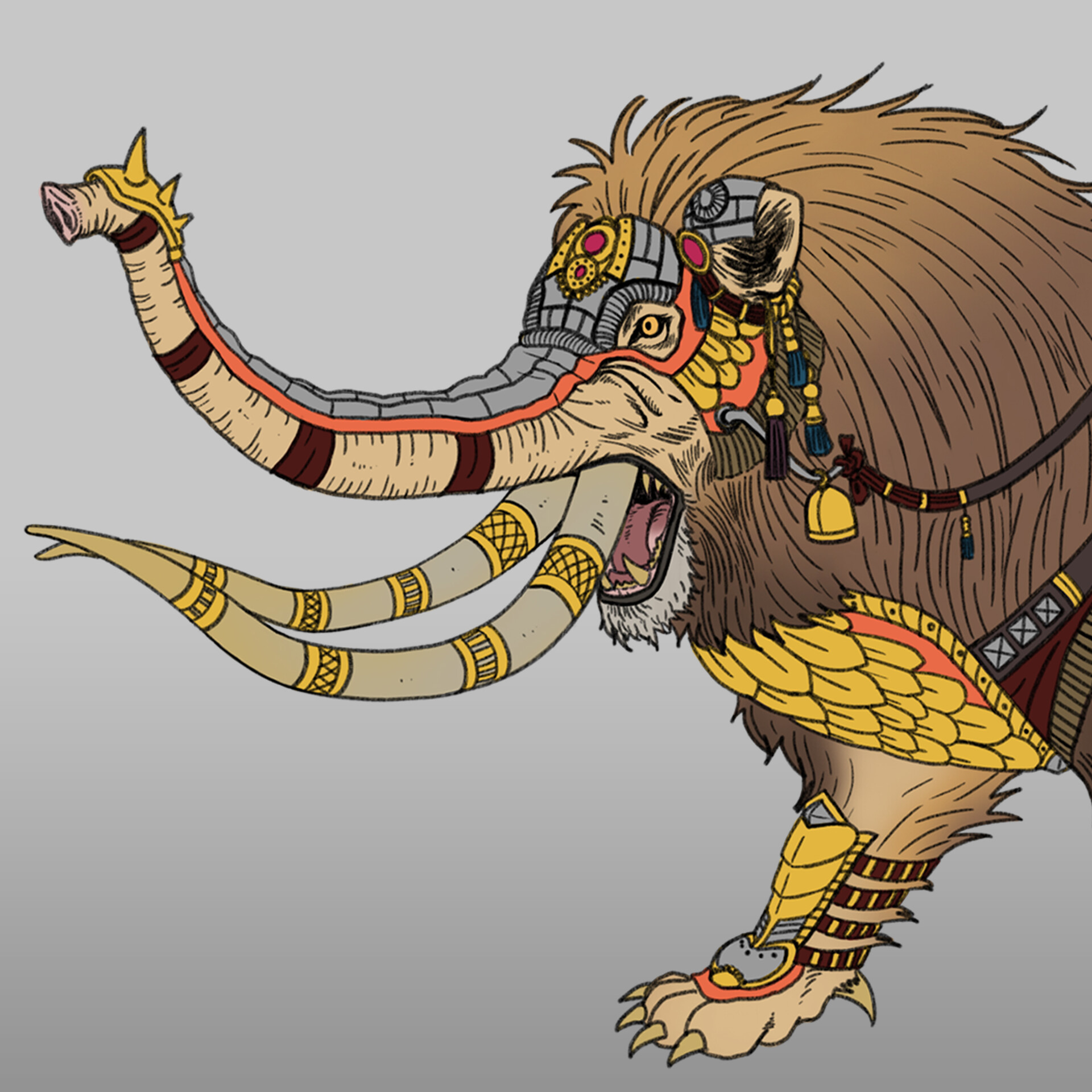 ArtStation - Vedic Indian Mythology : Yali