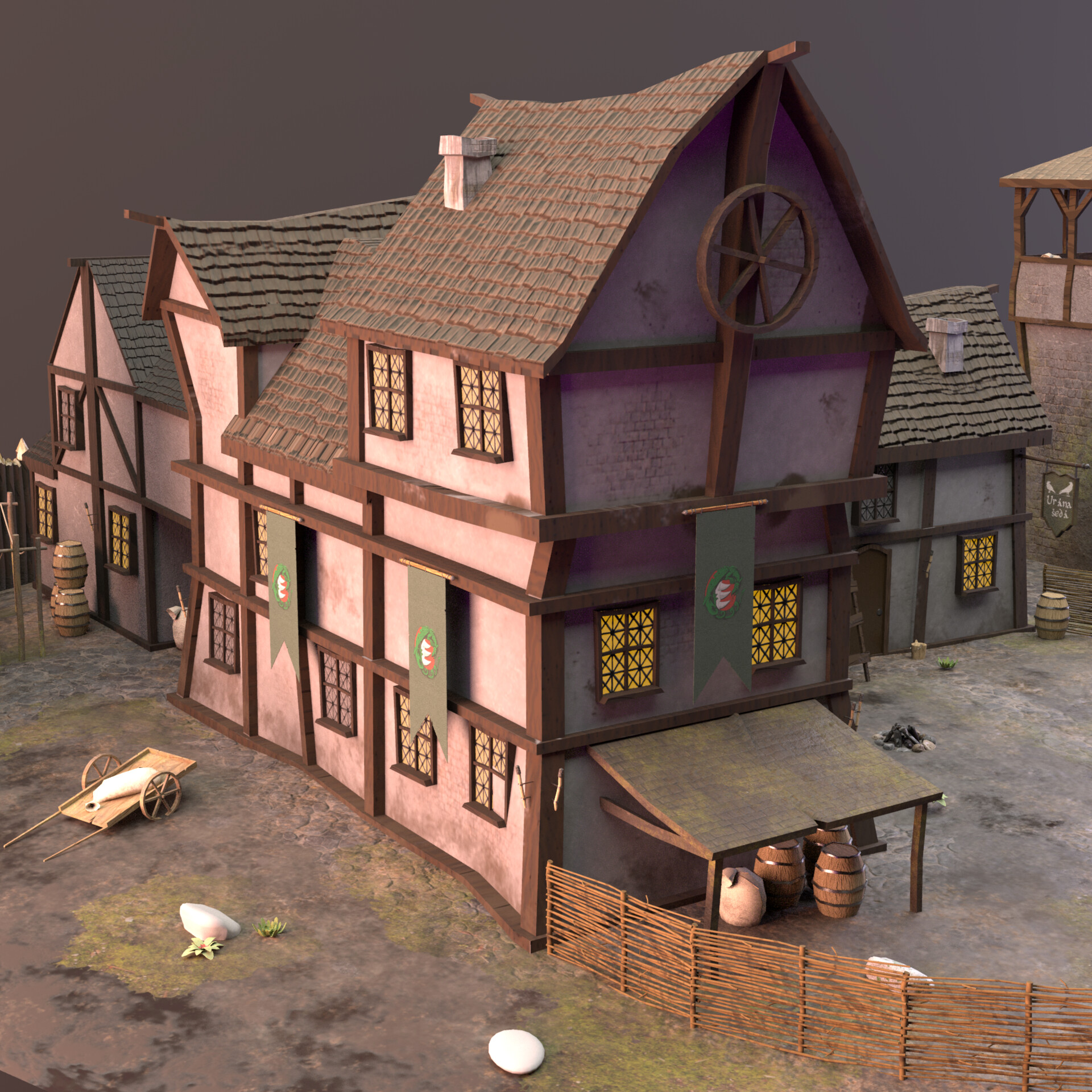 ArtStation - Medieval Village