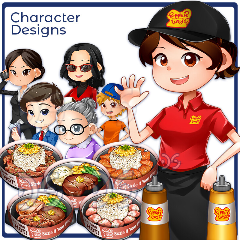 ArtStation - Pepper Lunch Game Assets