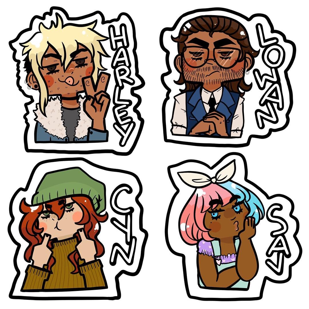 ArtStation - Character Stickers