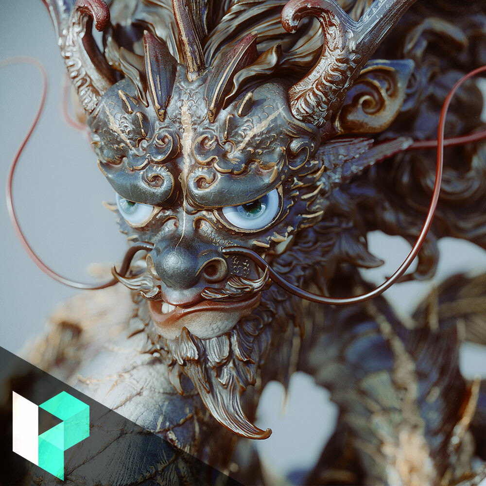ArtStation - Sculpting & Texturing a Chinese Dragon | Zhelong Xu