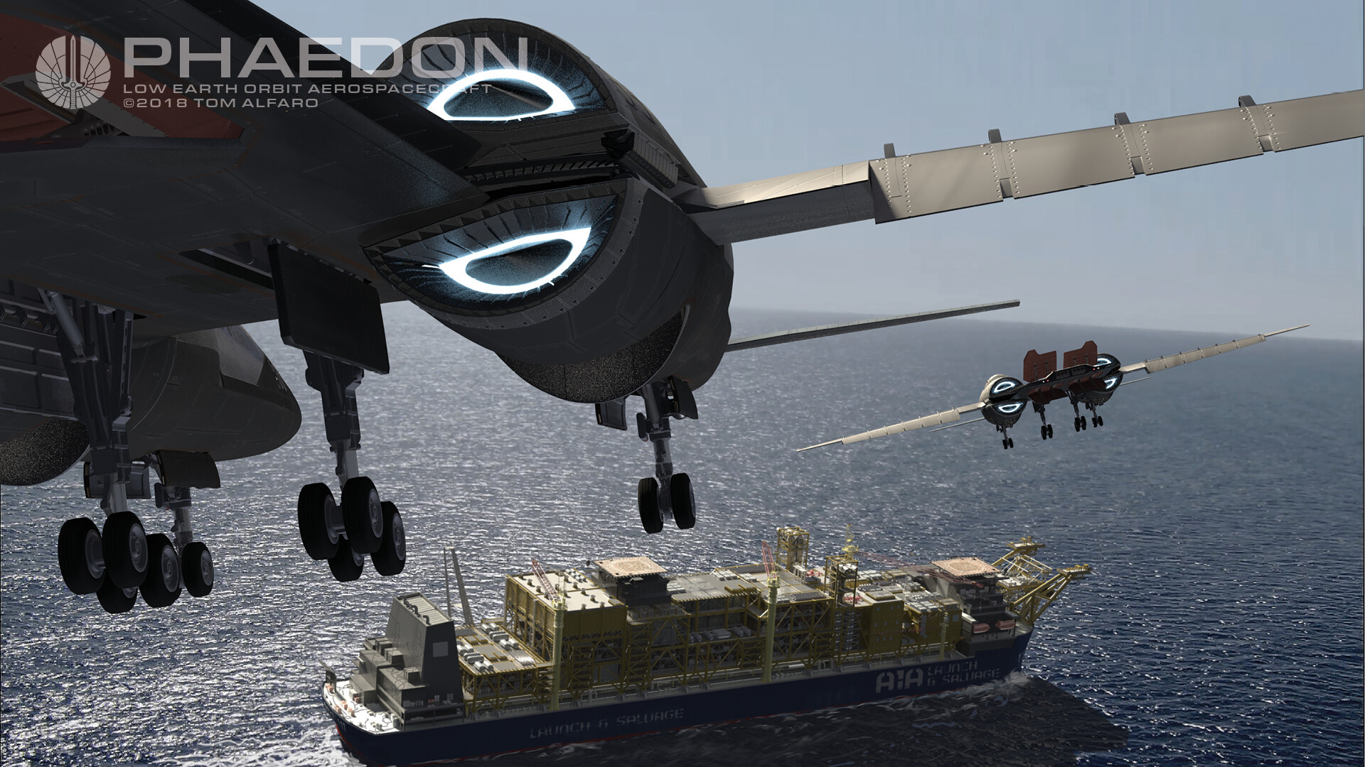 PAN SPATIAL Aerospace Concept Design - A1A Launch & Salvage on reentry