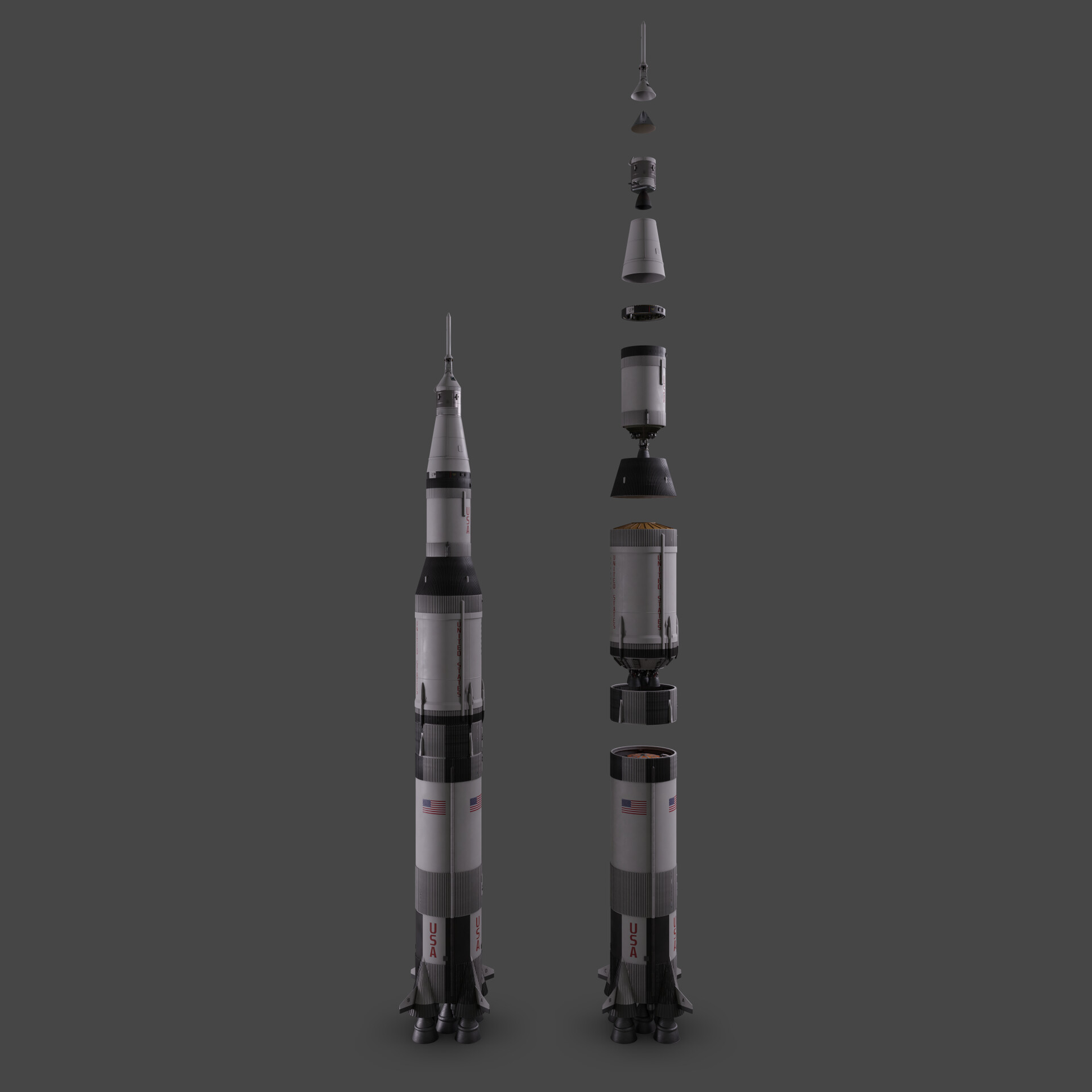 ArtStation - Saturn V - Apollo 11