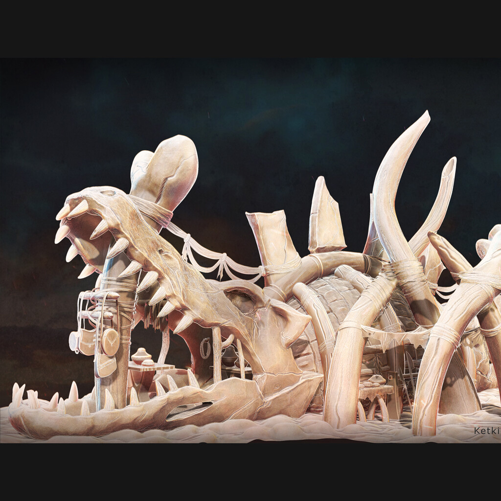 ArtStation - Dead Croc Environment