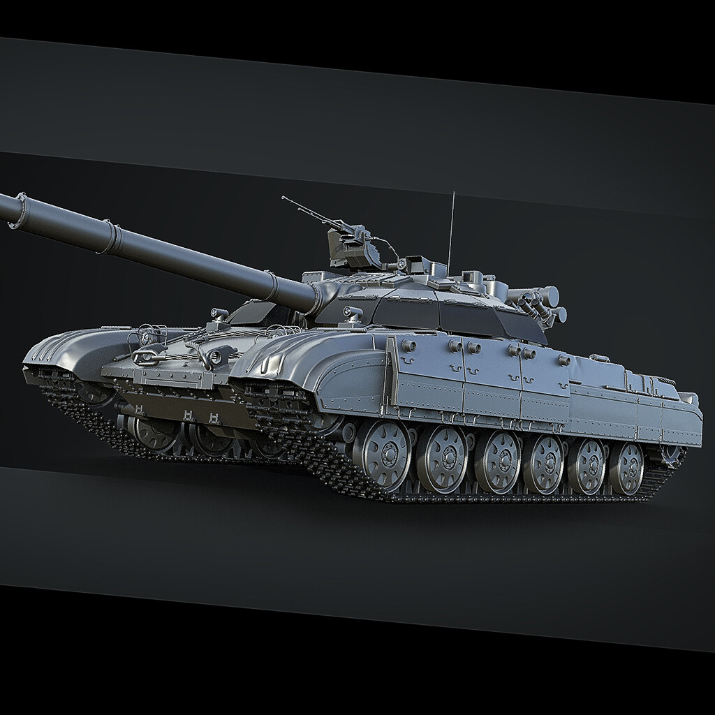 ArtStation - T-64 BM "БУЛАТ" Highpoly Render