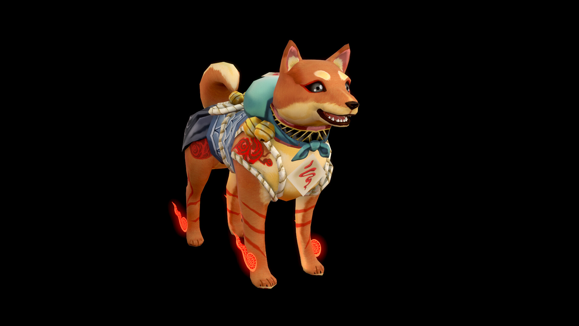 ArtStation - hand-painted character Shiba dog