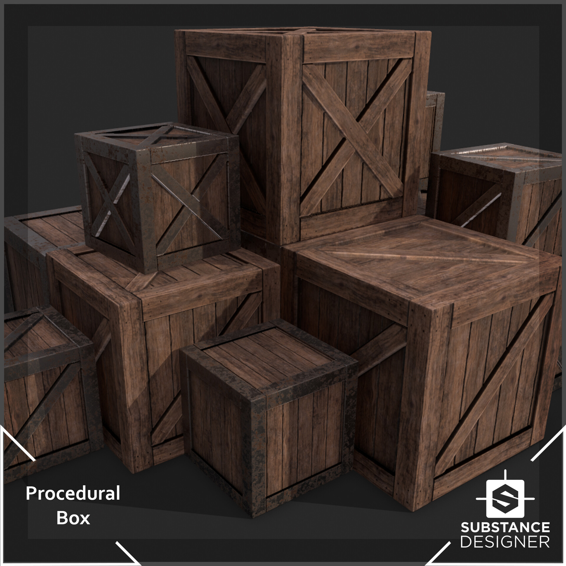 ArtStation - Procedural boxes generator