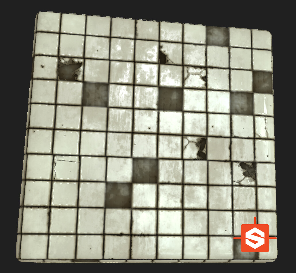 ArtStation - Cracked Tiles - Exposed Nodes - SD to UE advantages