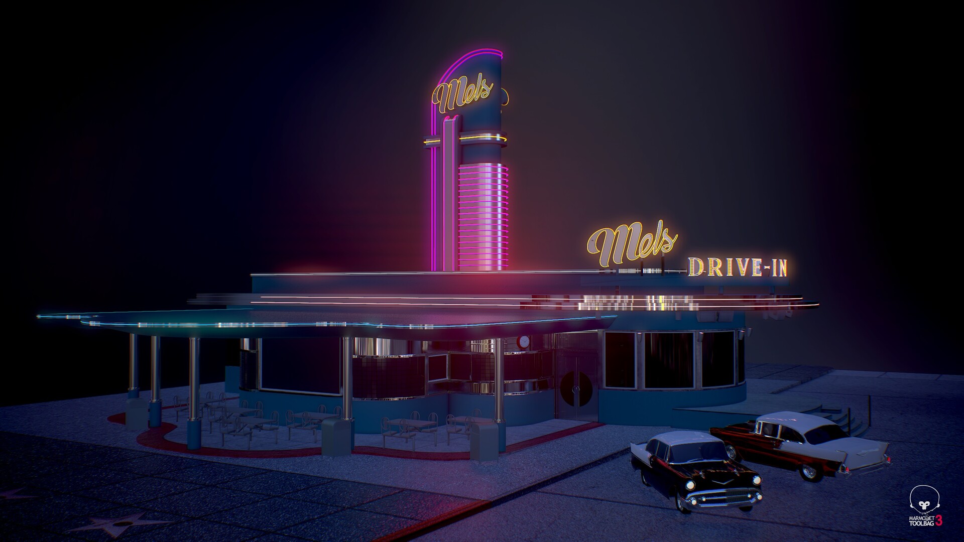 ArtStation - Mel's Drive-In