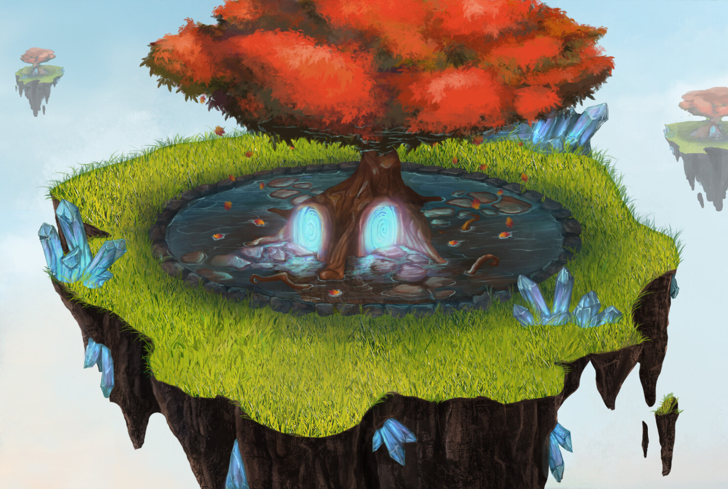 ArtStation - Portal 'World Tree' Set Design