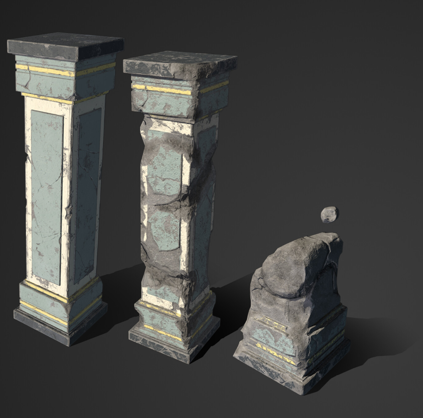 ArtStation - Concrete Pillar - Modular