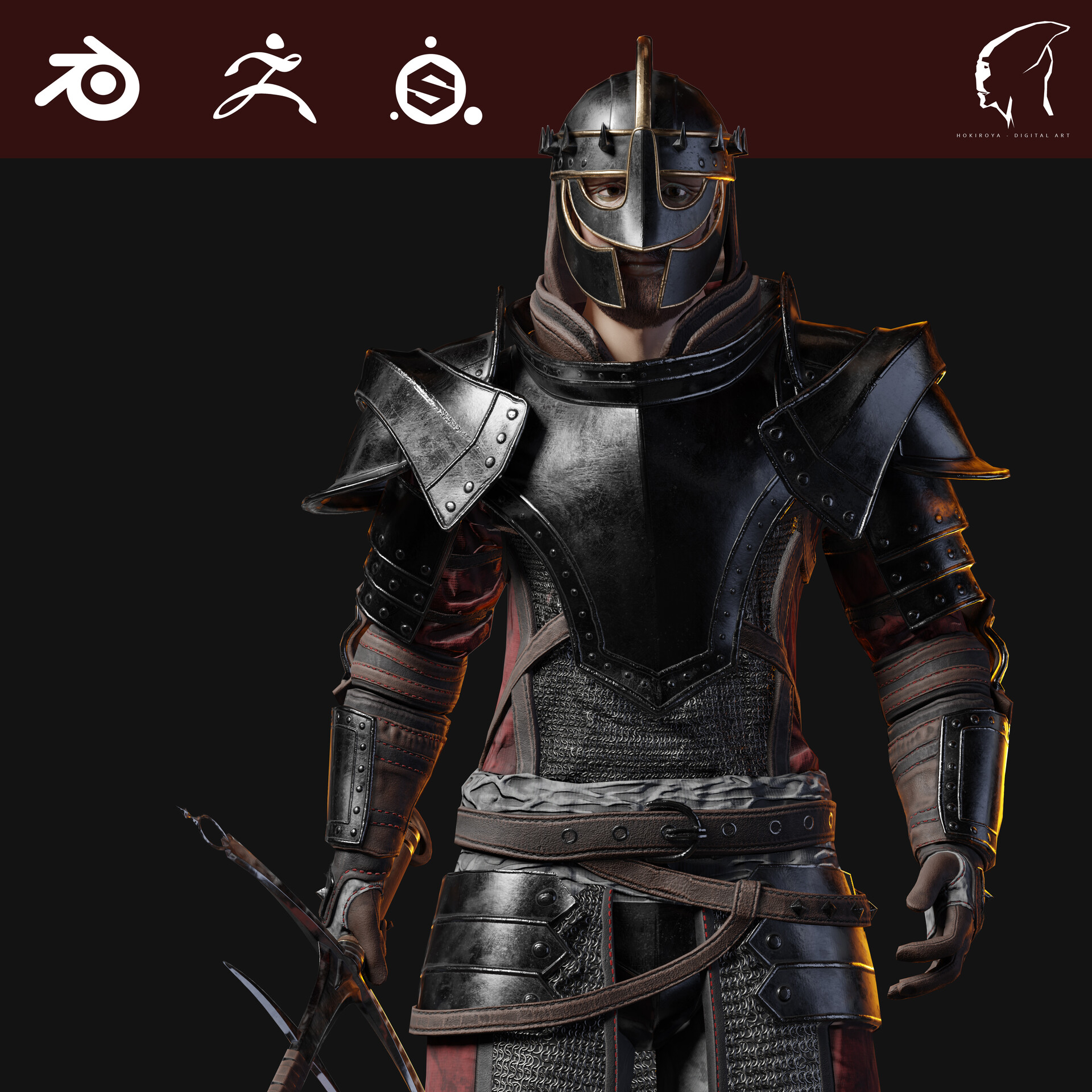 ArtStation - Knight - Realtime/Game ready character