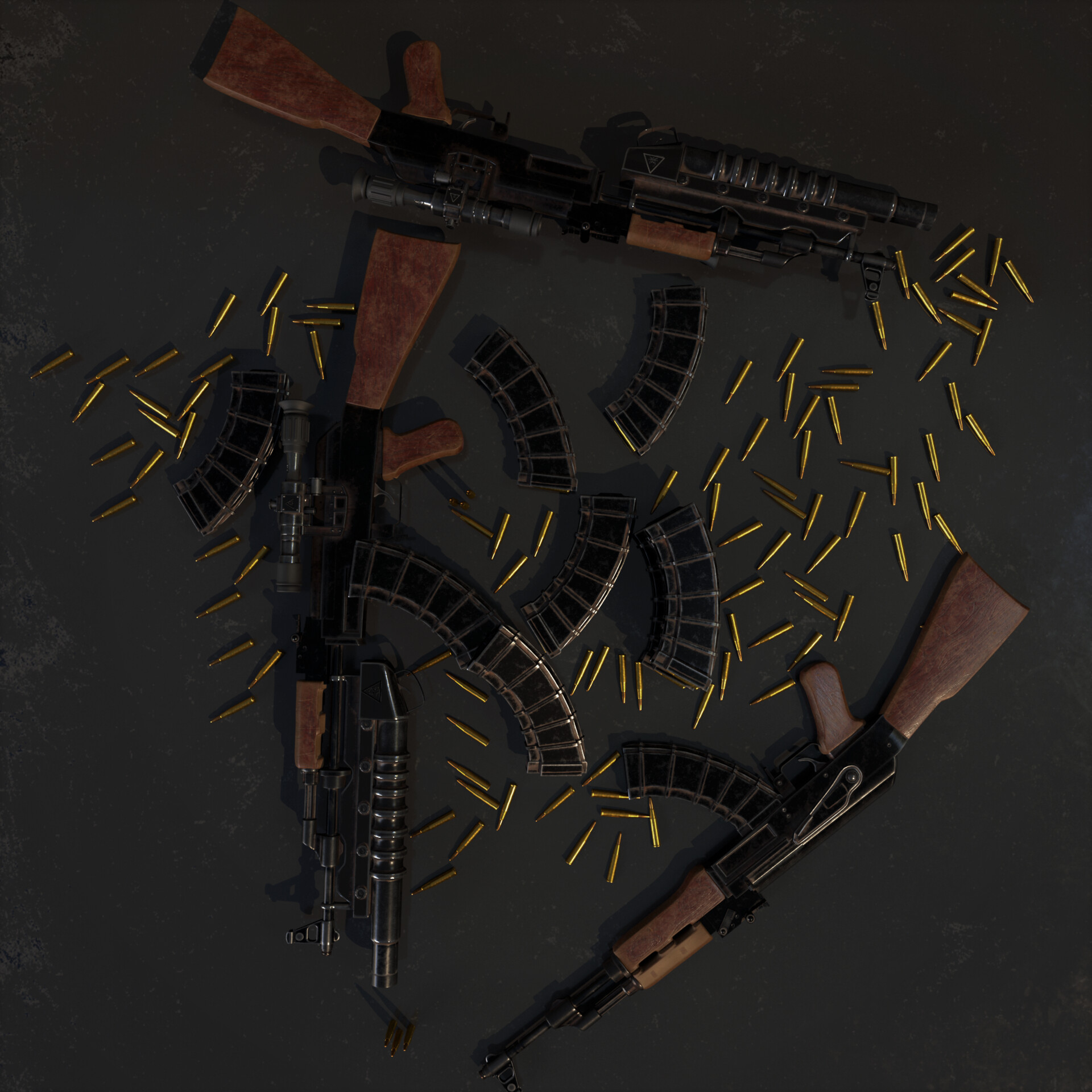 ArtStation - Weapons Ak 47