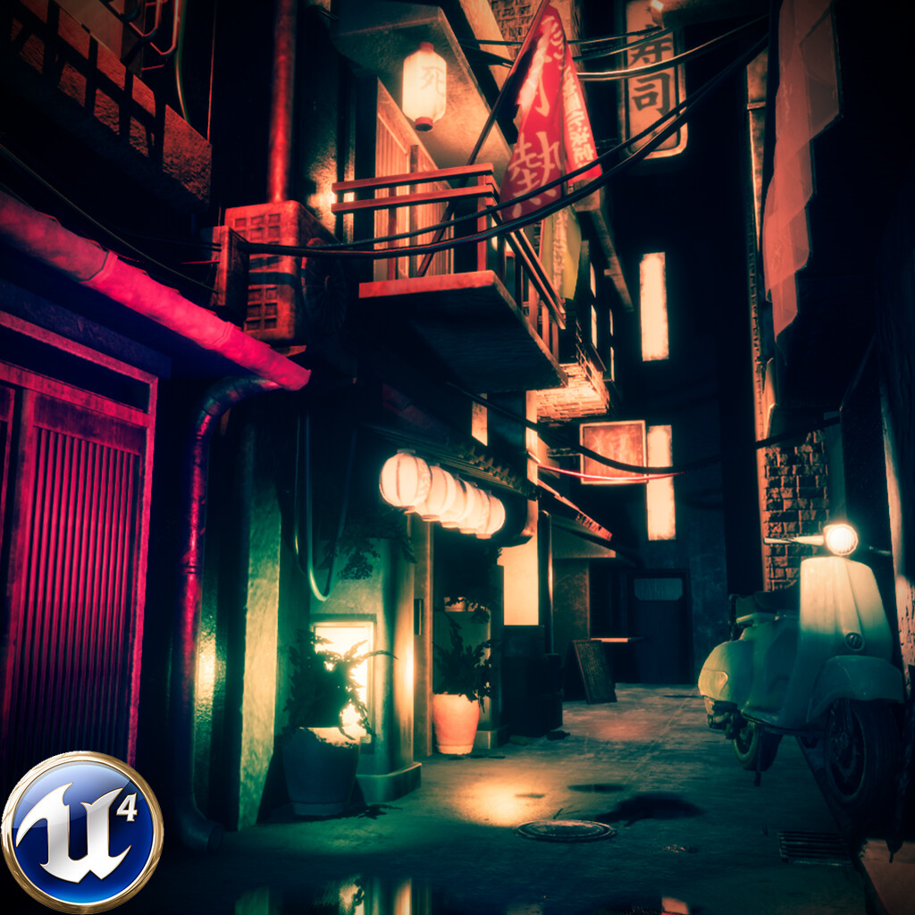 ArtStation - Japanese Alley