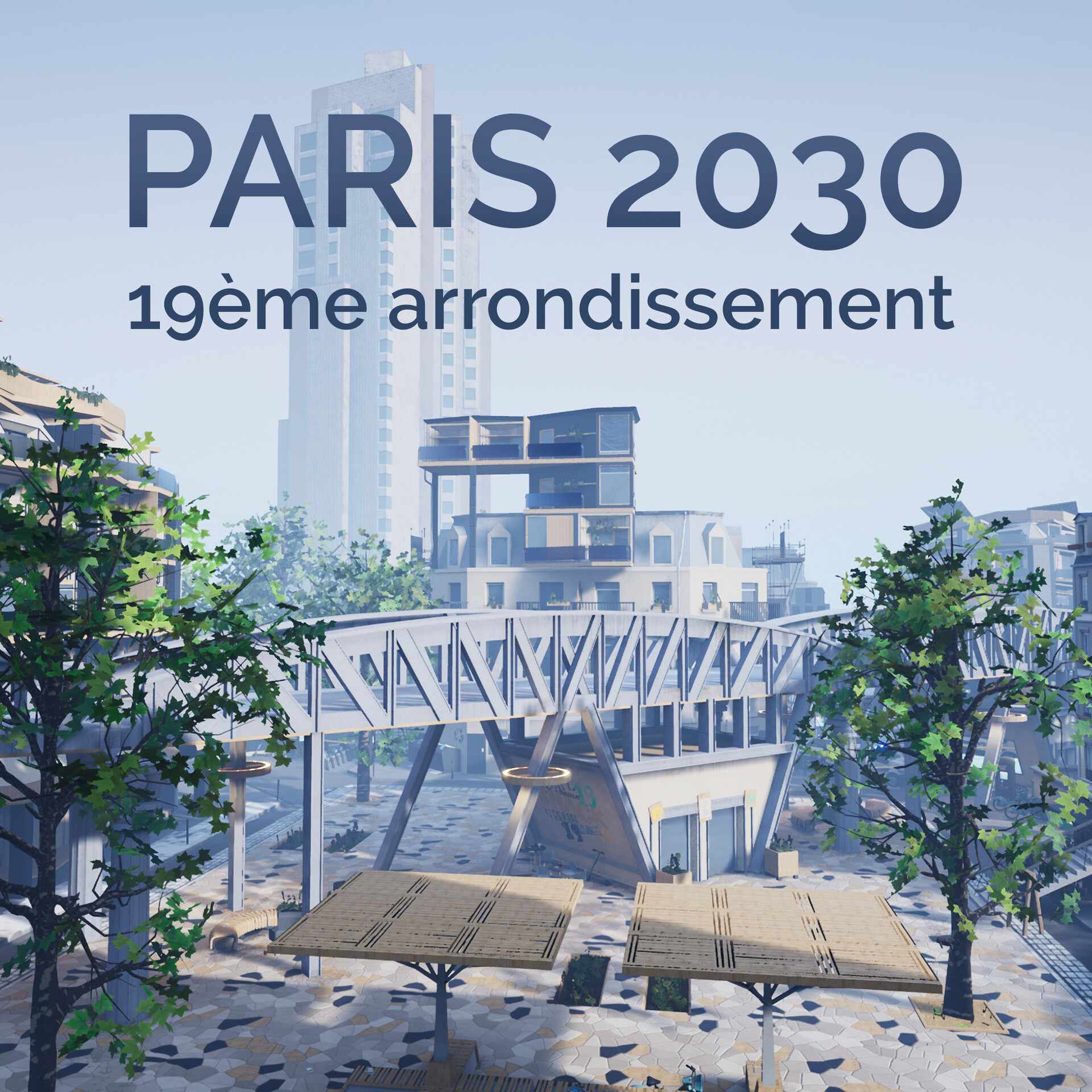 ArtStation - PARIS 2030 - School Project