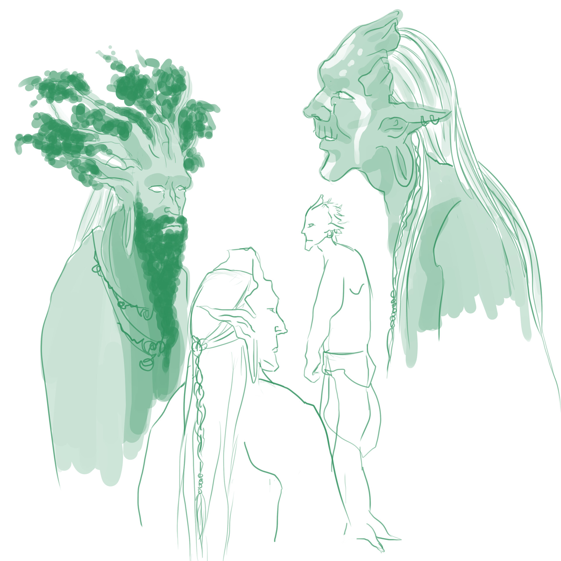 ArtStation - Treant Sketches