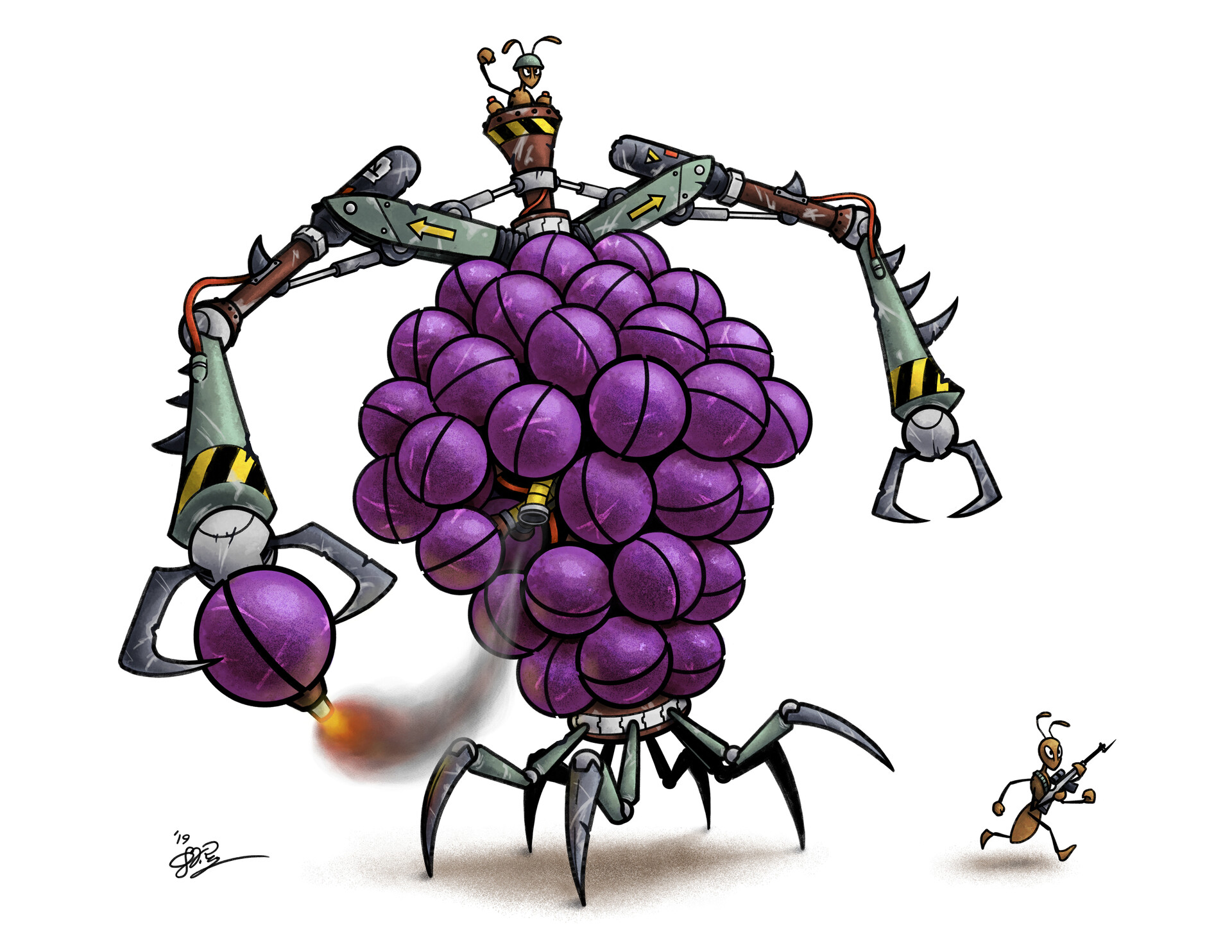 ArtStation - MECH-ANTS: "Grapes"