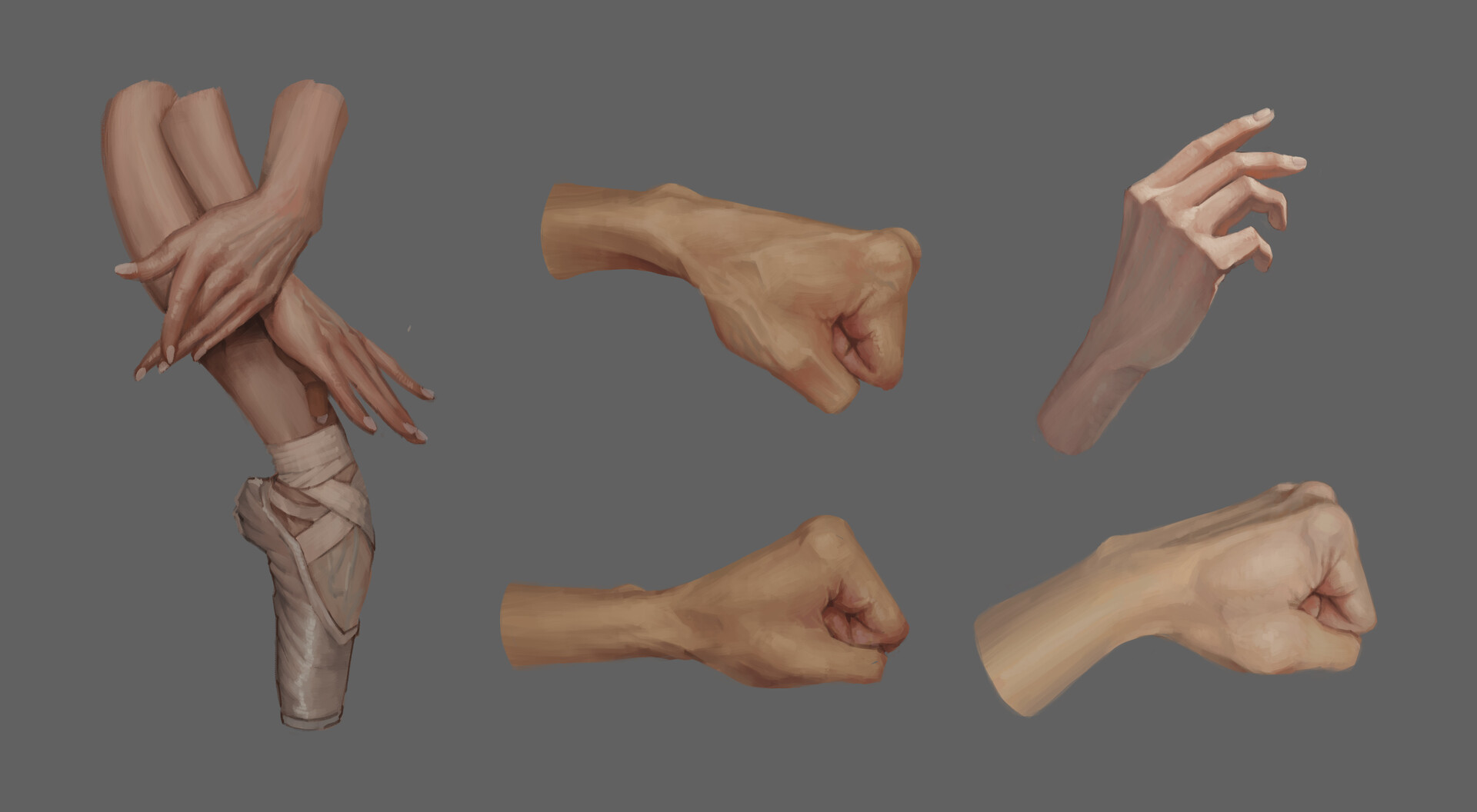 ArtStation - Body Parts Practice