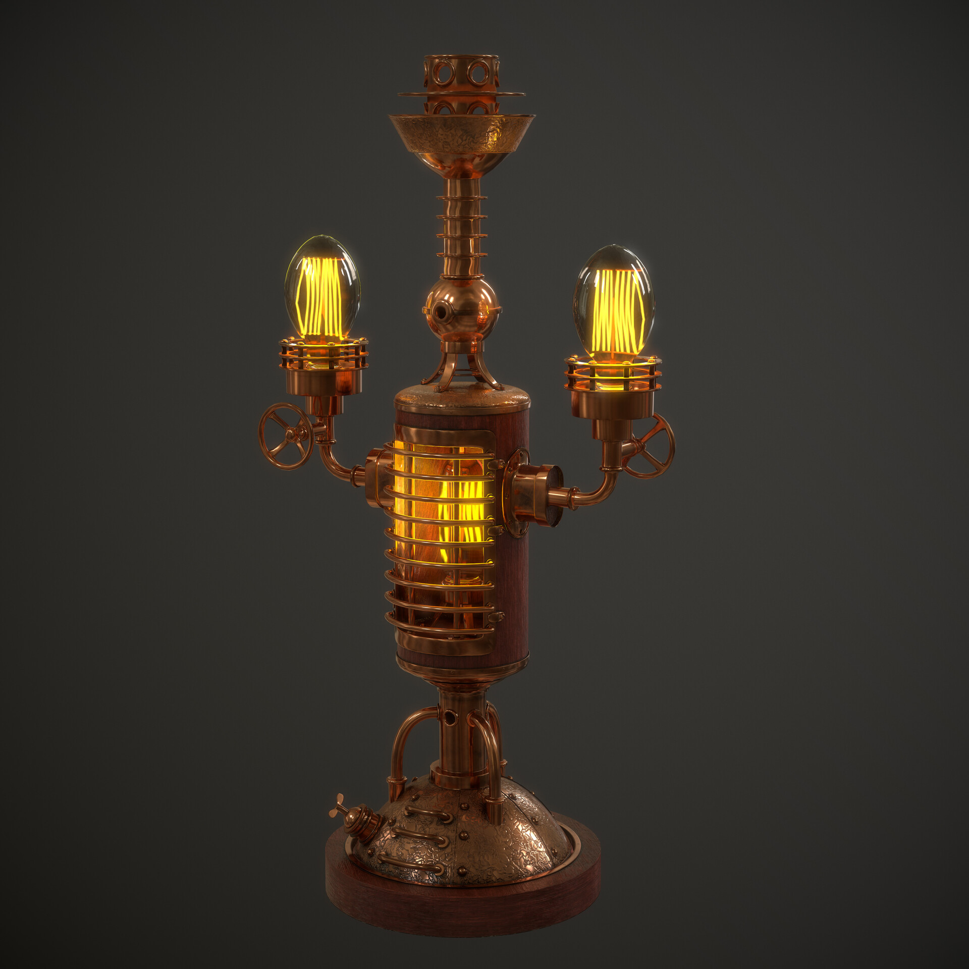 ArtStation - Steampunk Lamp