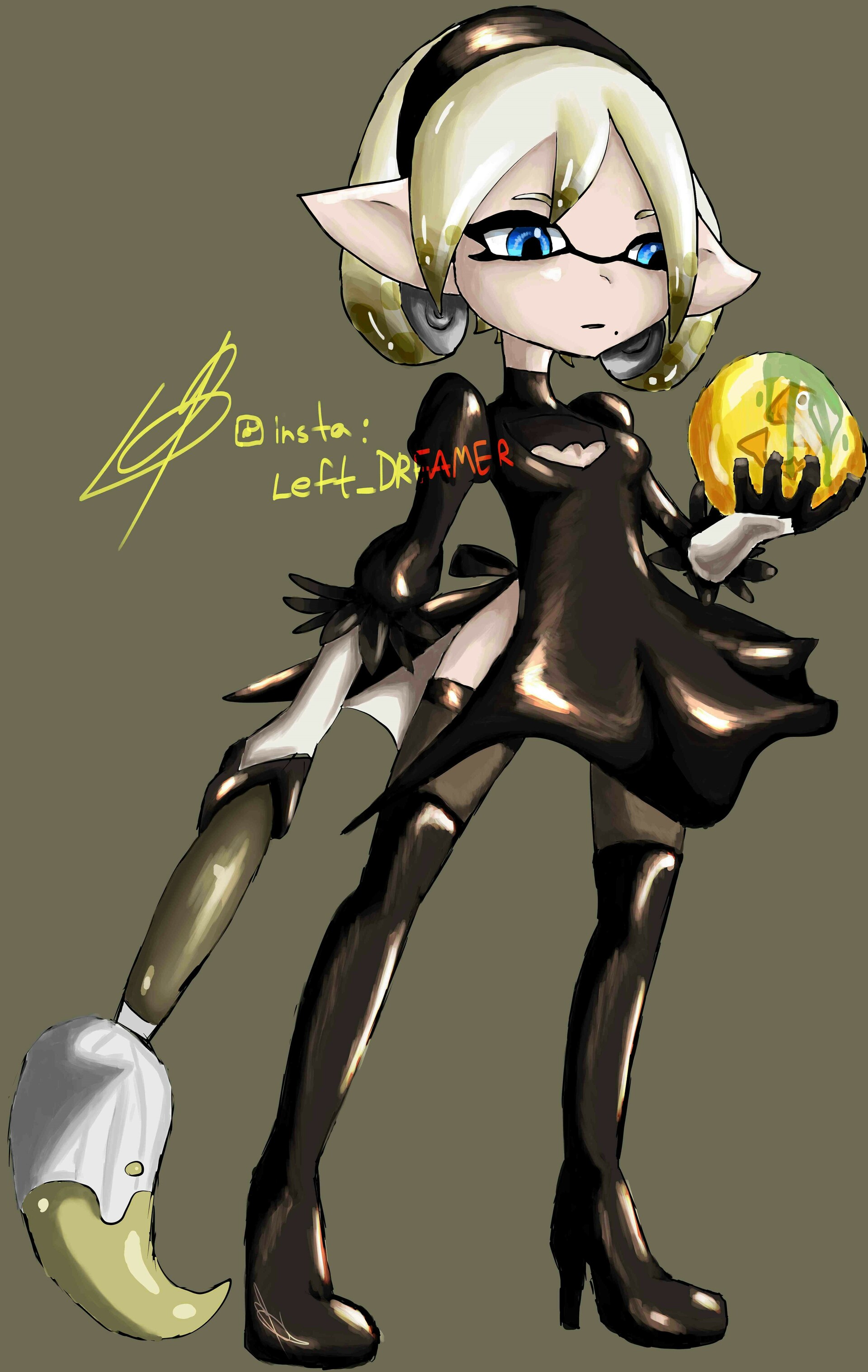 ArtStation - 2B from NieR:Automata as an Inkling from Splatoon