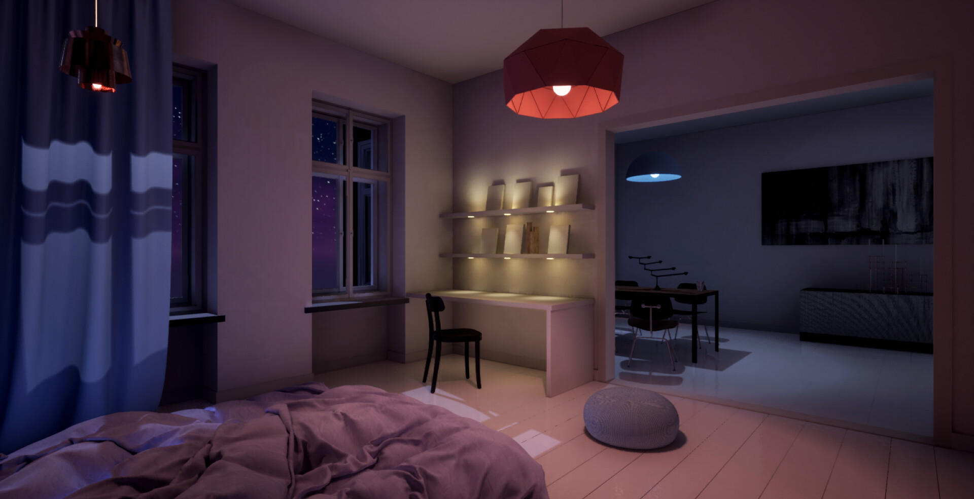 ArtStation - The Night Investigation - Lighting