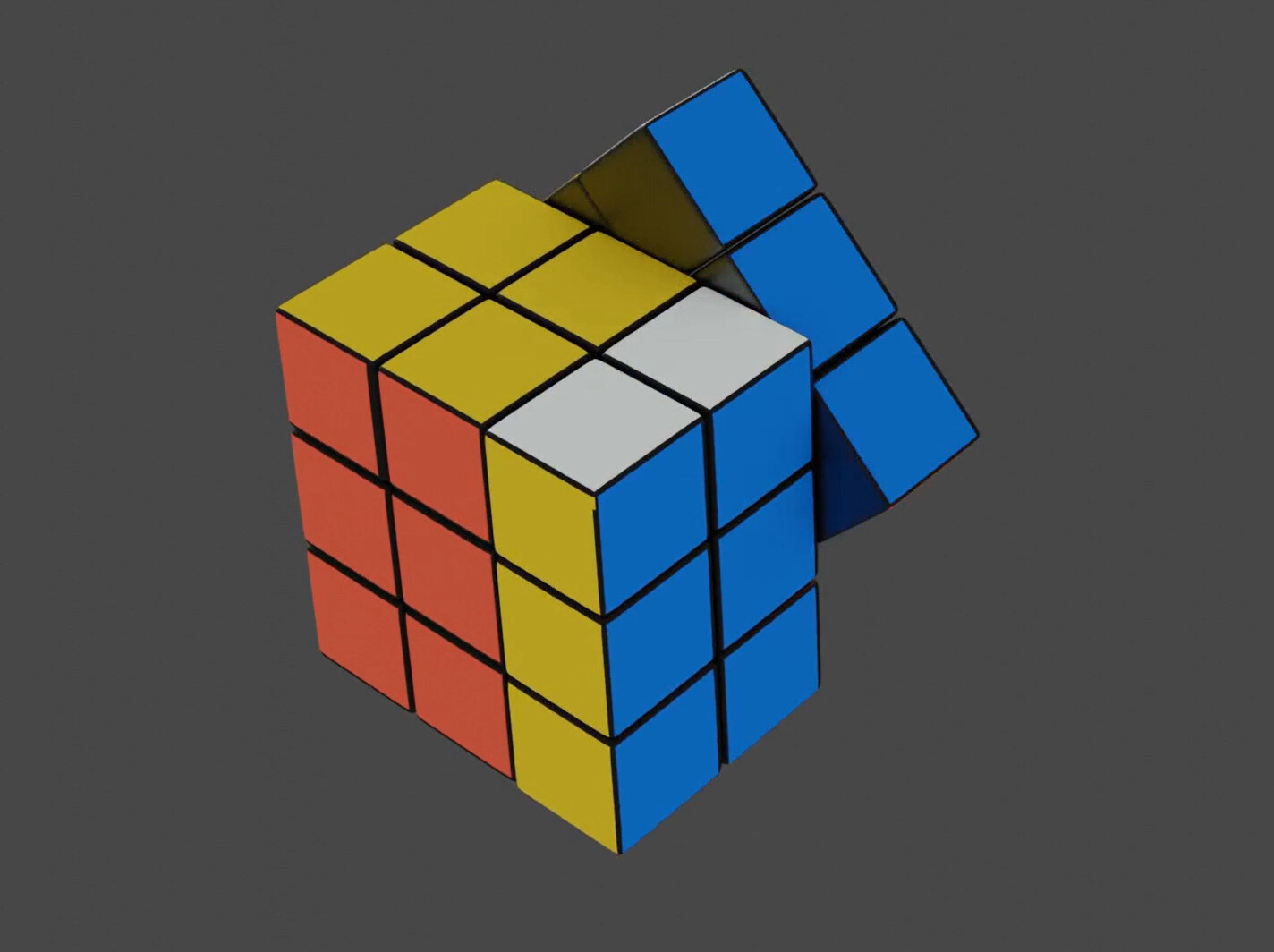 ArtStation - Rubik's Cube Animation