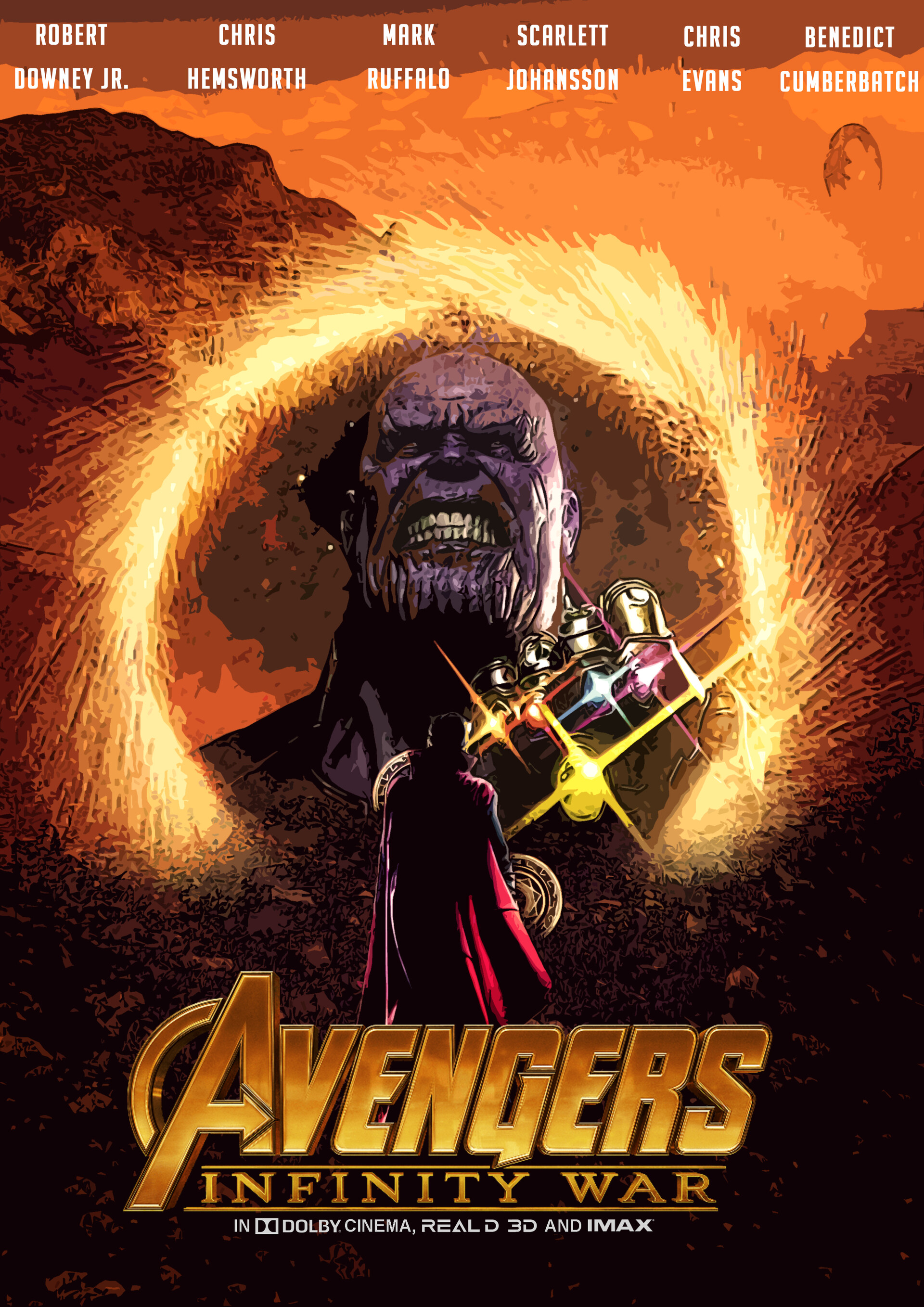 ArtStation - Infinity War and EndGame Posters (Love you, 3000)