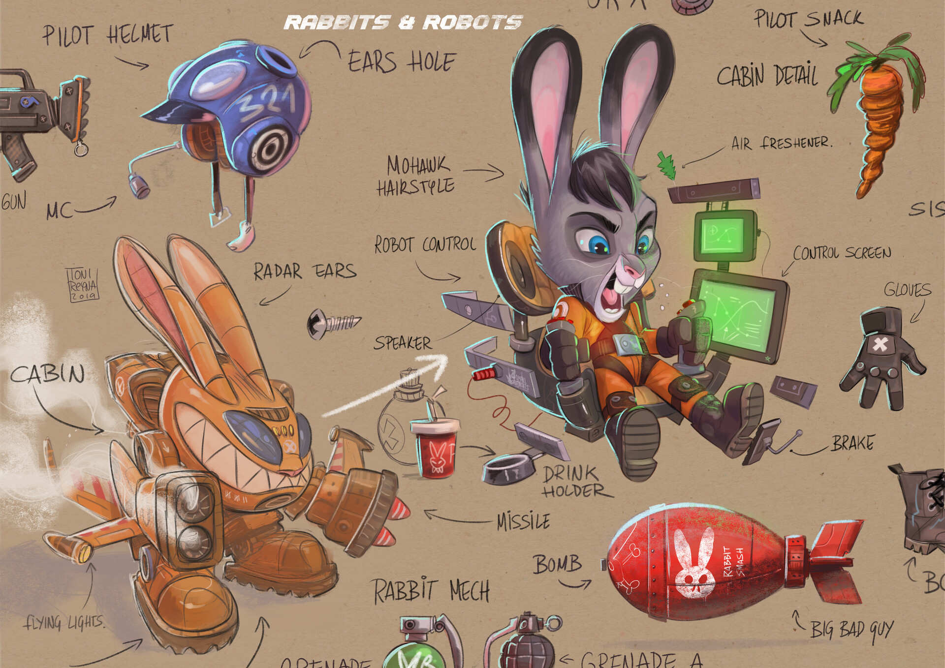 ArtStation - RABBITS AND ROBOTS