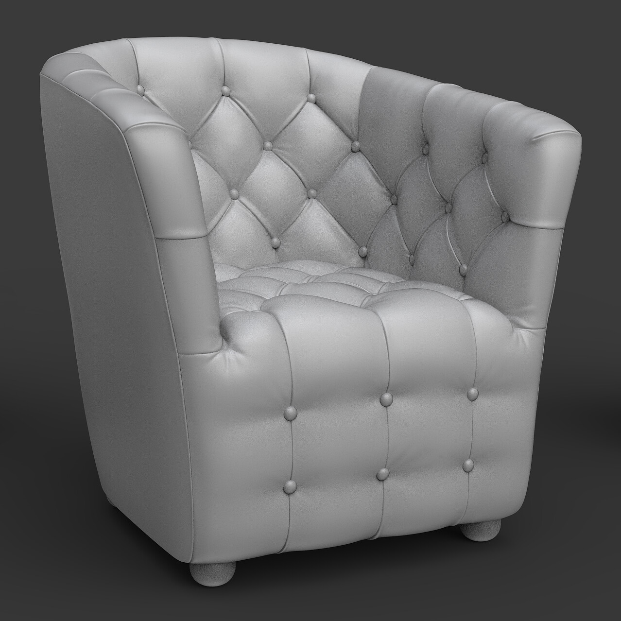 ArtStation - Armchair Capitonnè