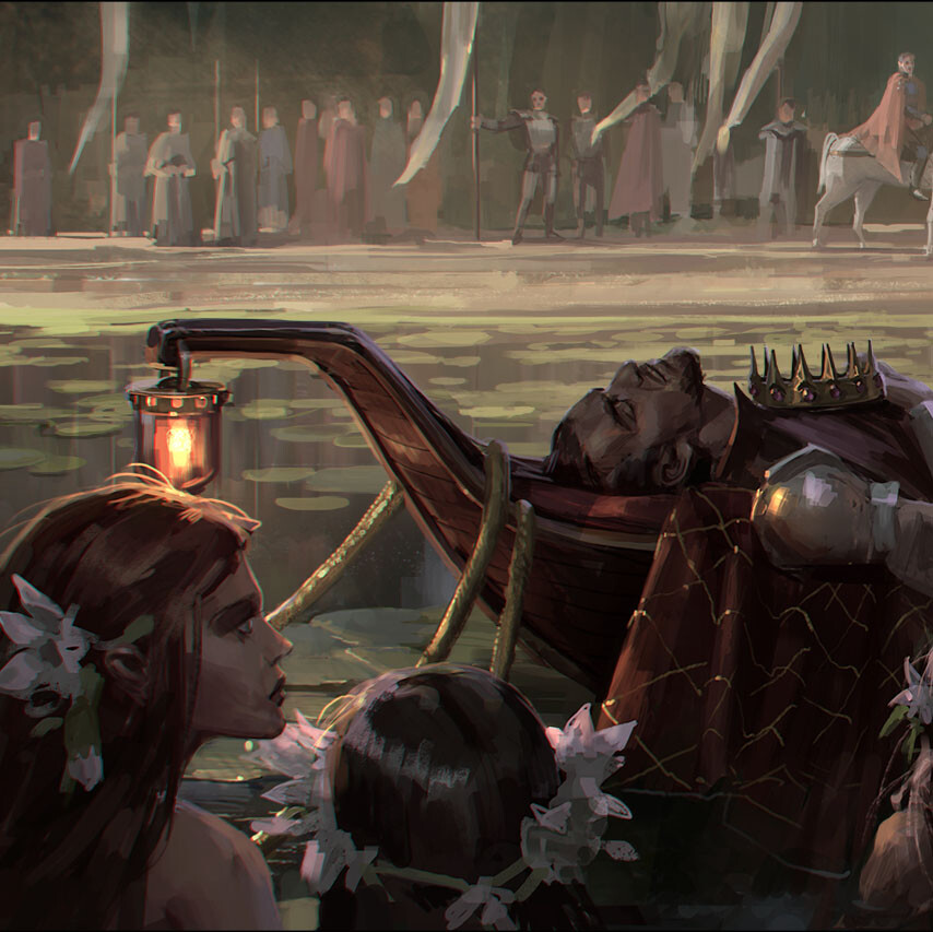 ArtStation - The Death of King Arthur