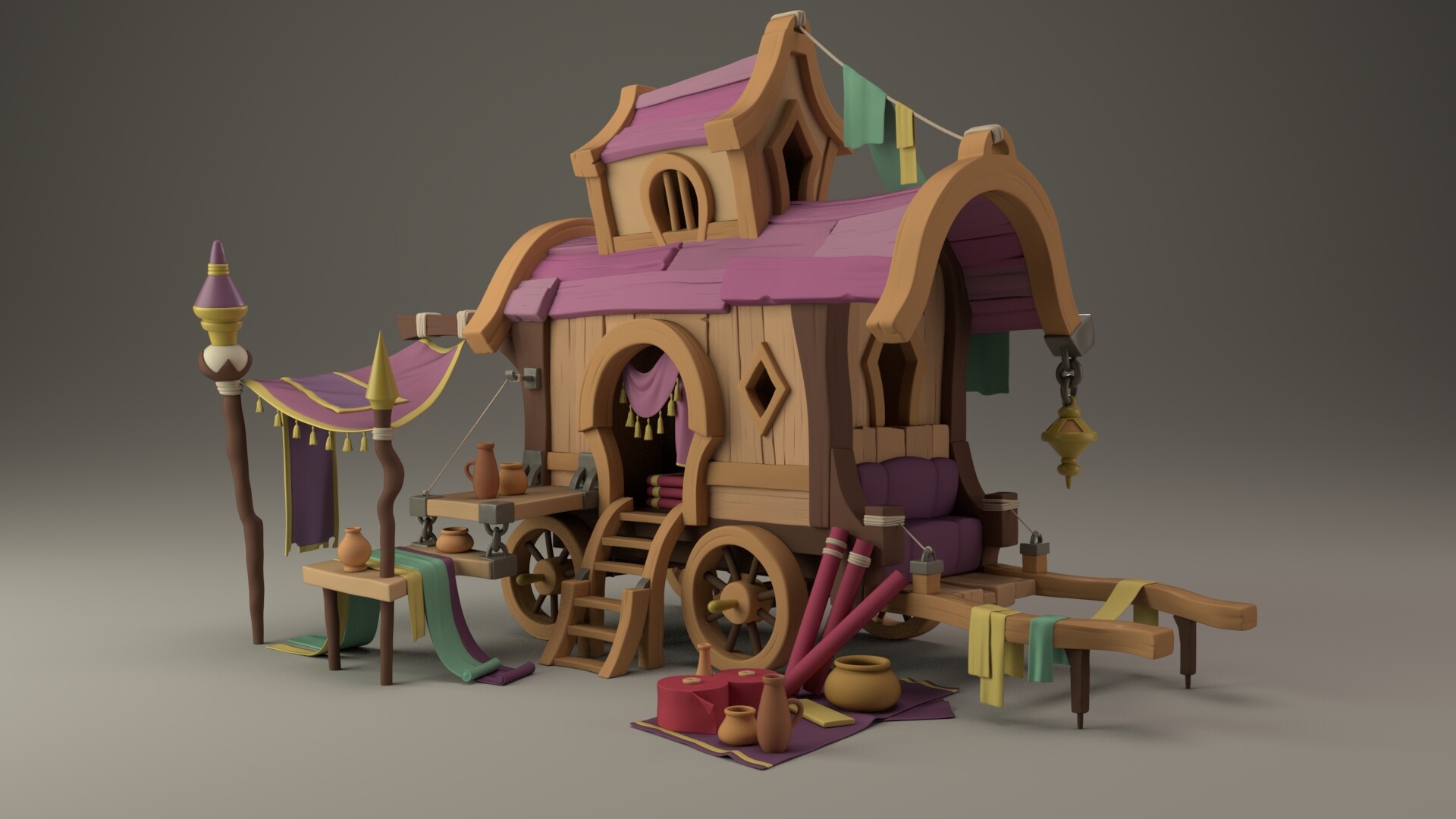 ArtStation - Gypsy Cart