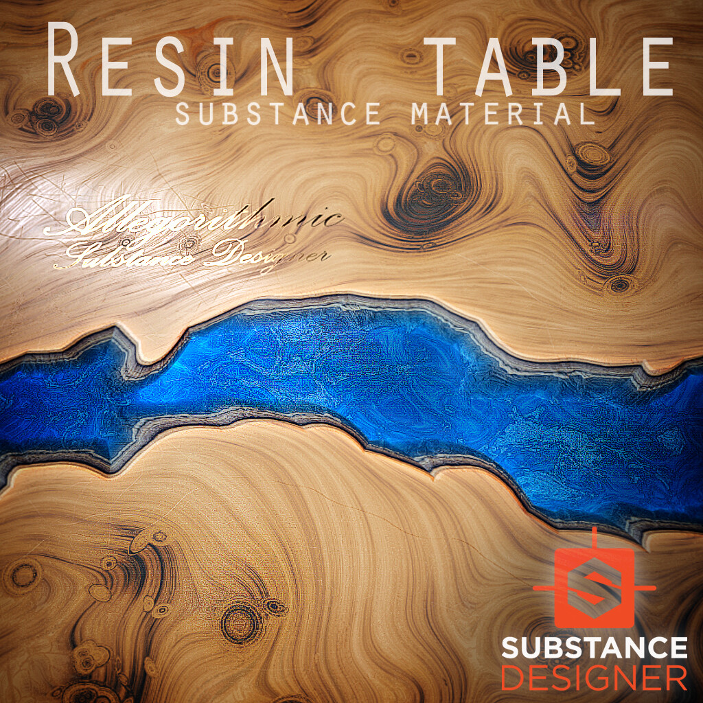 ArtStation - Resin table material